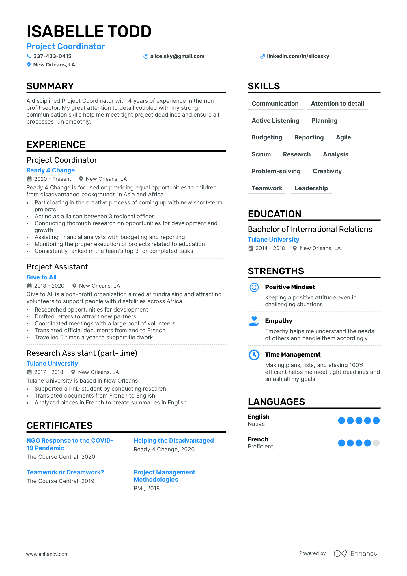 5 Non Profit Resume Examples & Guide for 2025