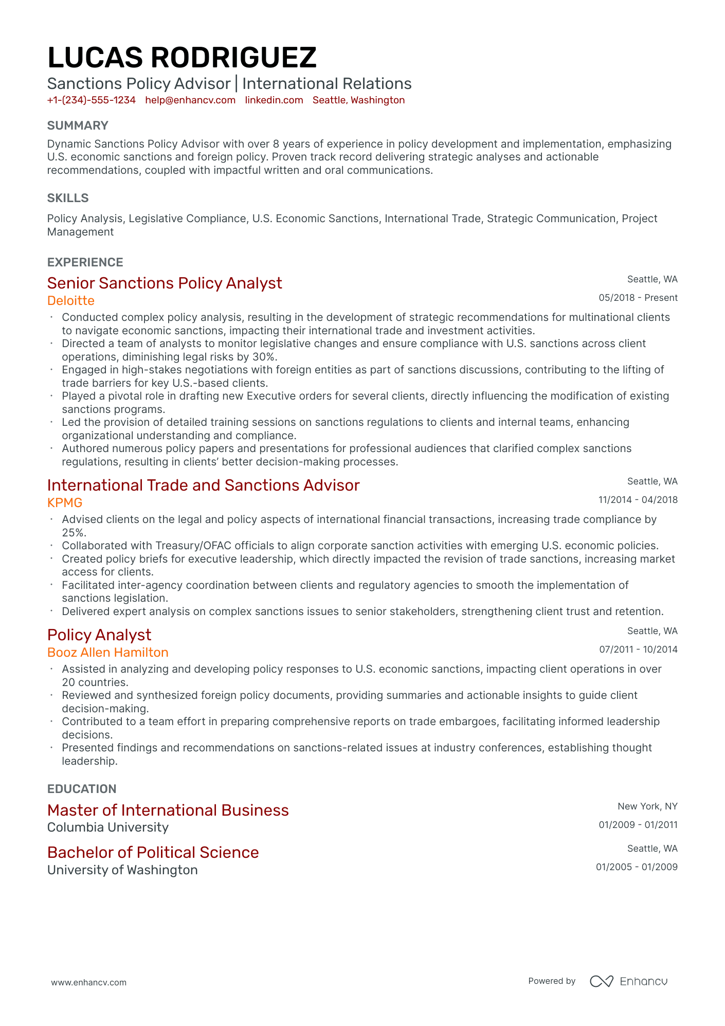 10 Policy Analyst Resume Examples & Guide for 2026