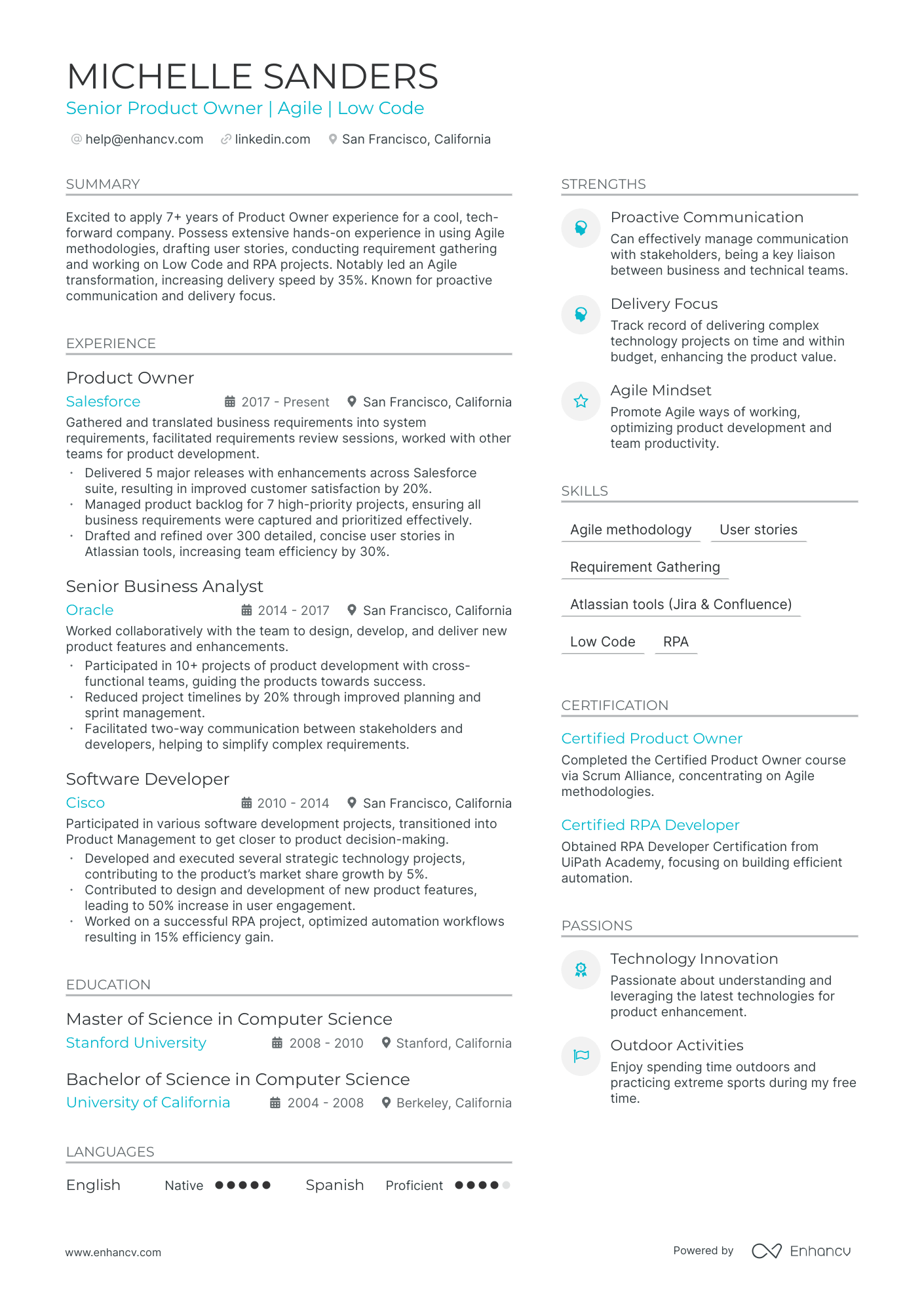 5 Senior Product Owner Resume Examples & Guide for 2024