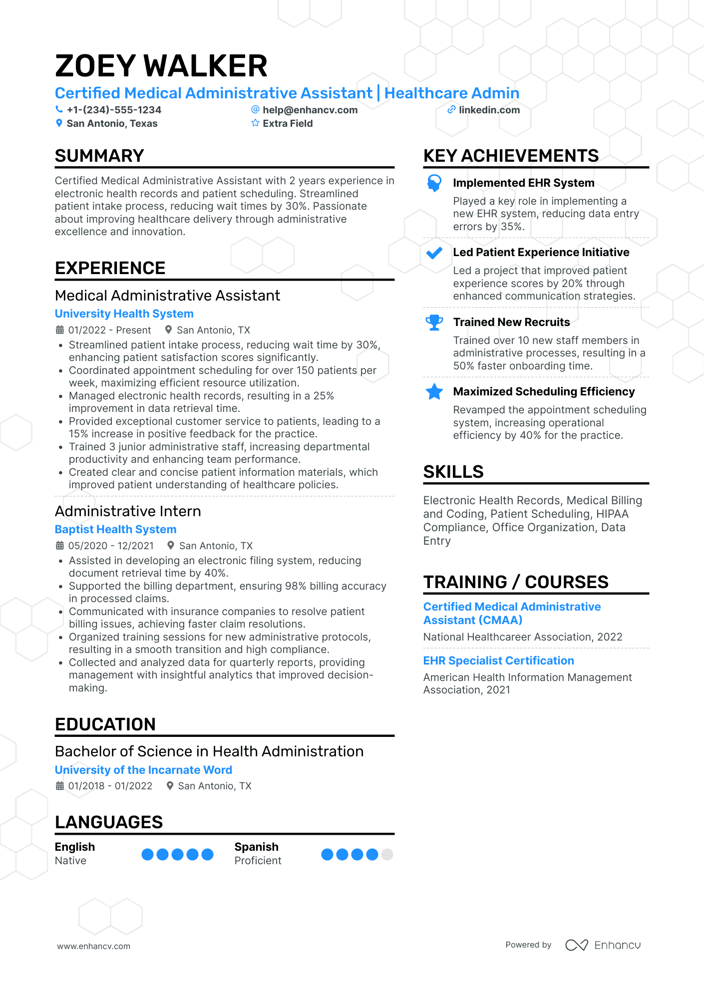 15 Medical Administrative Assistant Resume Examples & Guide for 2026