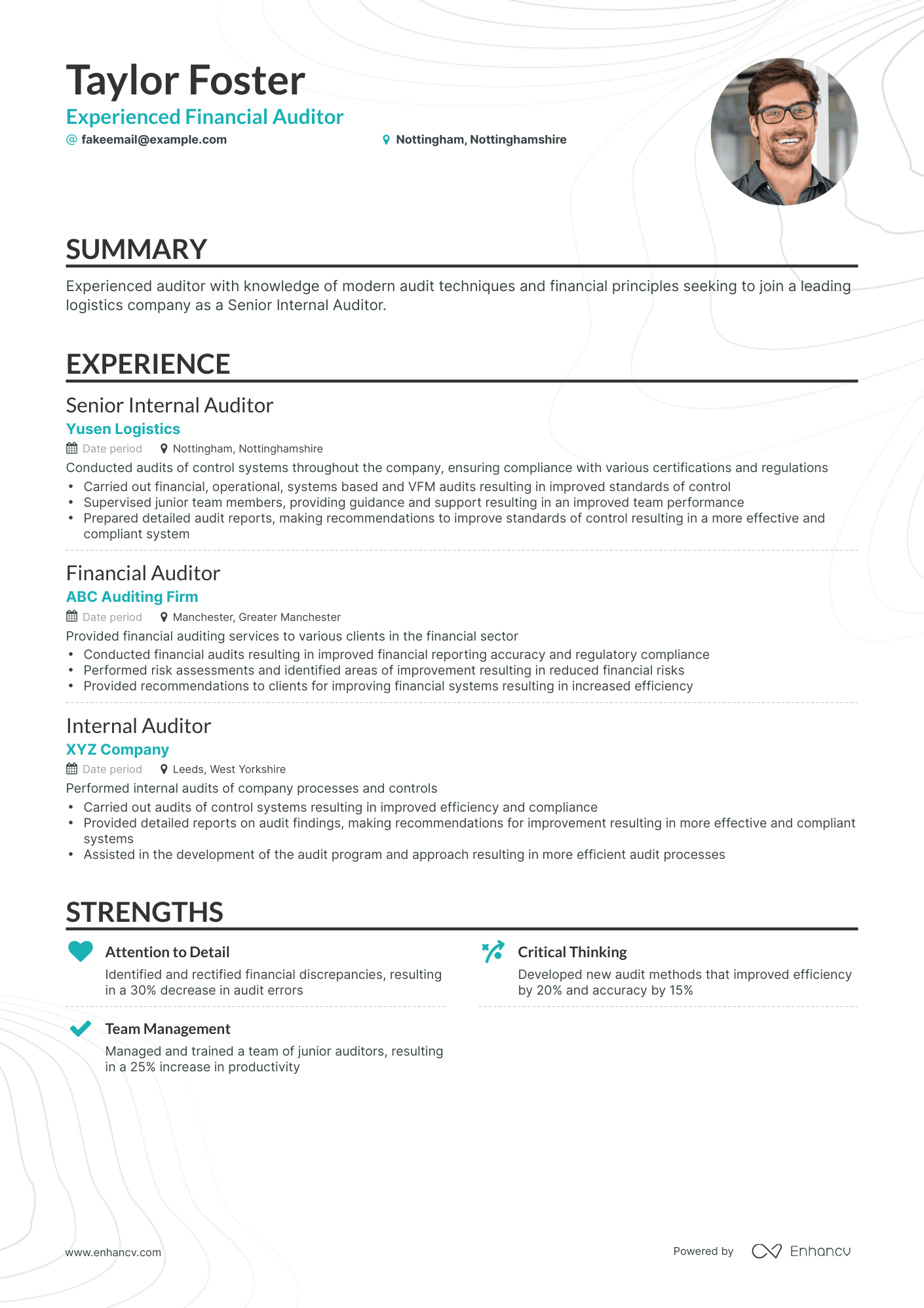 5 Financial Auditor Resume Examples & Guide for 2023