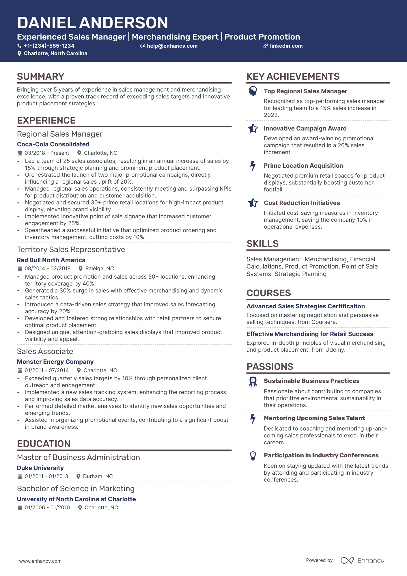 10 Sales Merchandiser Resume Examples & Guide for 2025