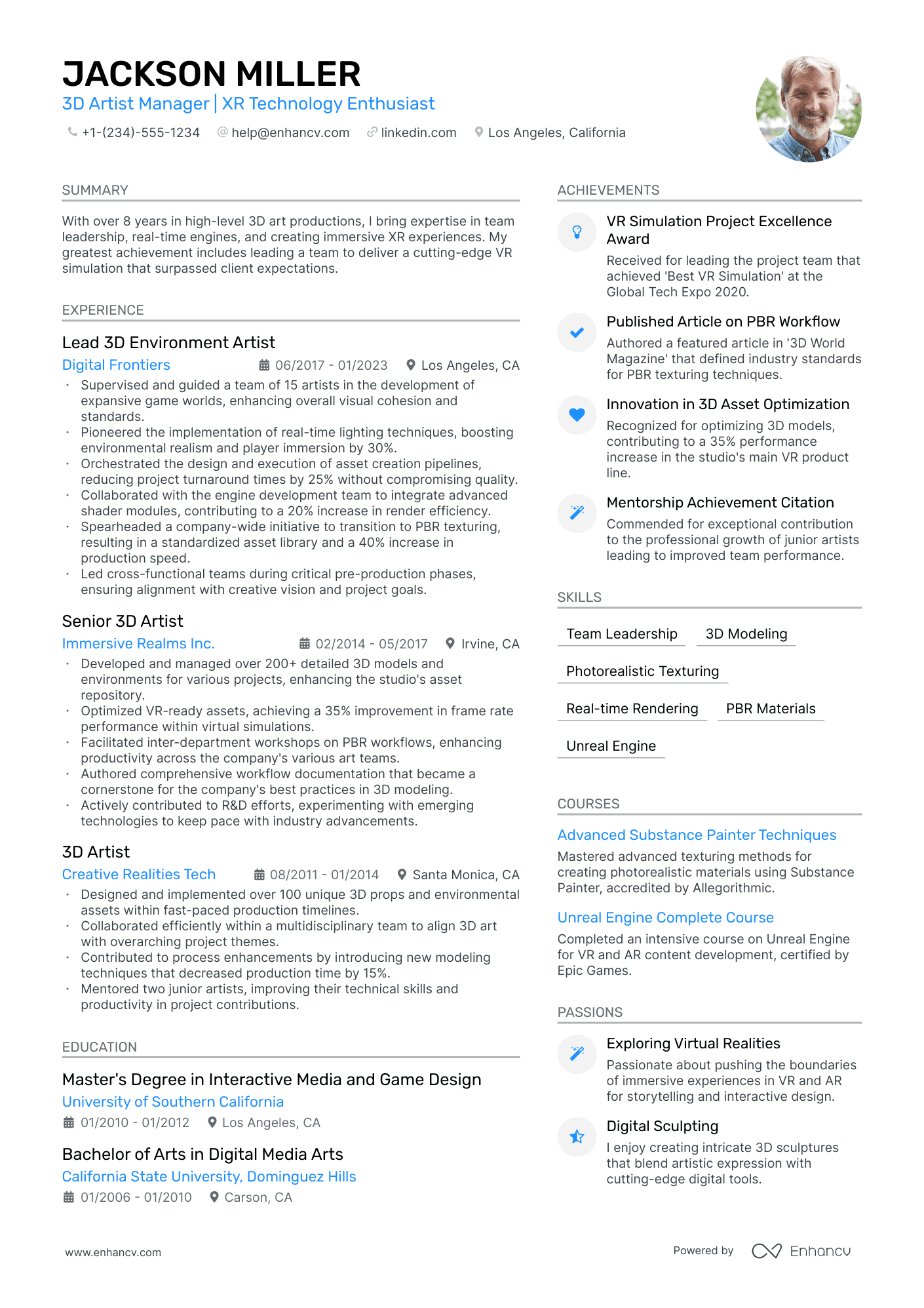 5 Artist Manager Resume Examples & Guide for 2024