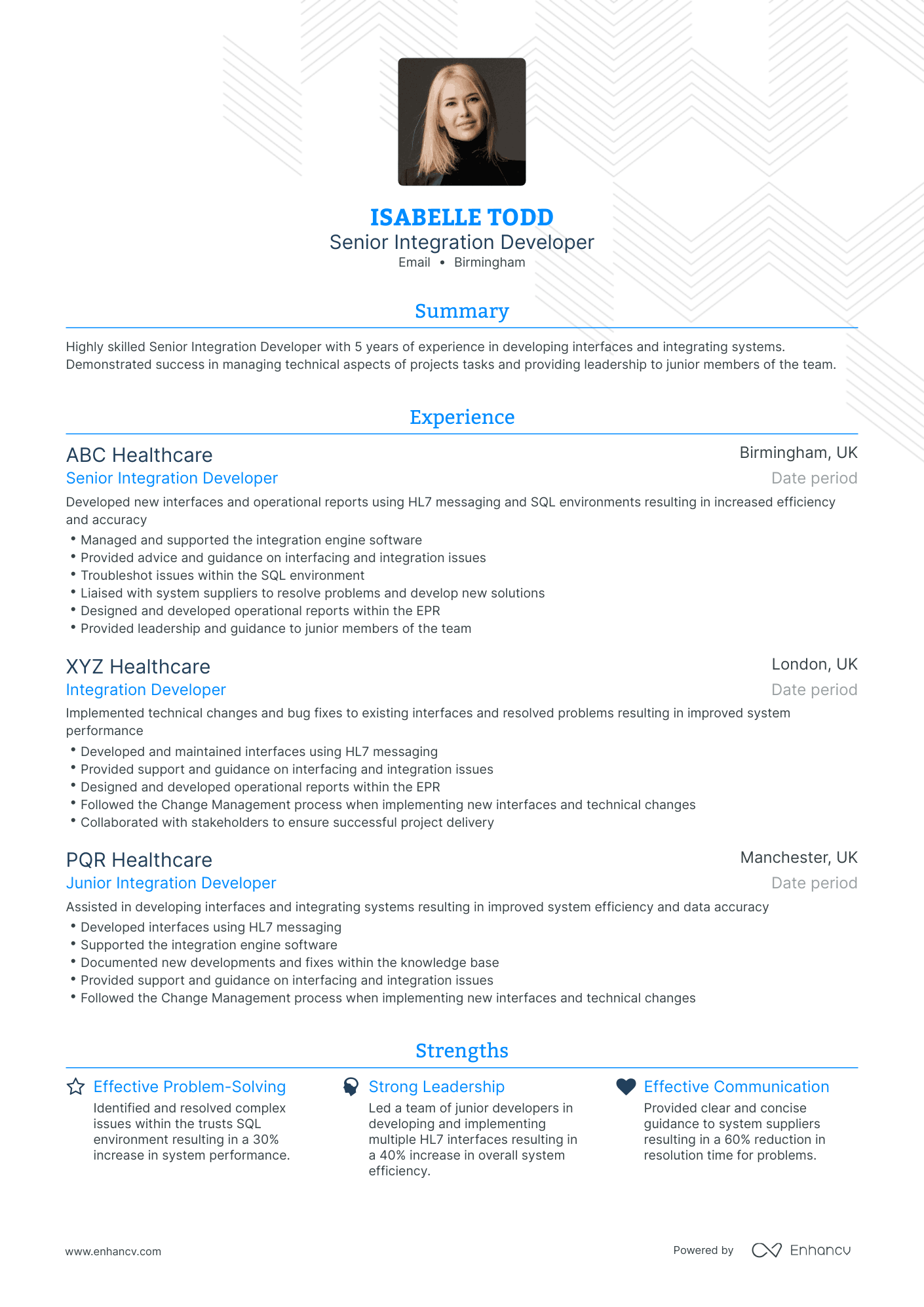 5 Integration Developer Resume Examples & Guide for 2023