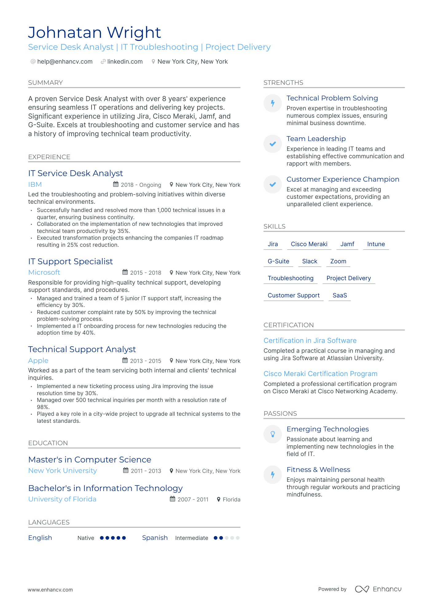 5 Service Desk Analyst Resume Examples & Guide for 2024