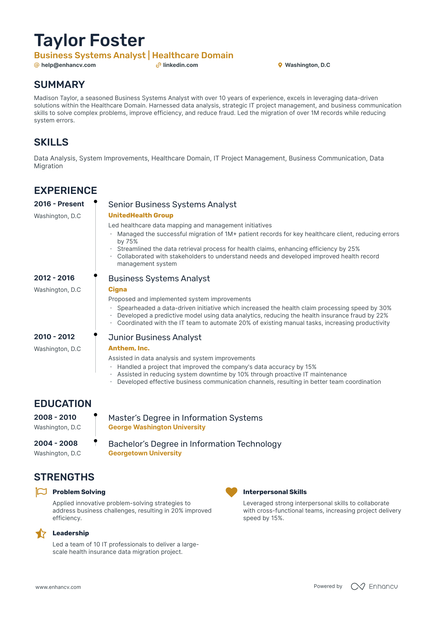 10 Business System Analyst Resume Examples & Guide for 2026