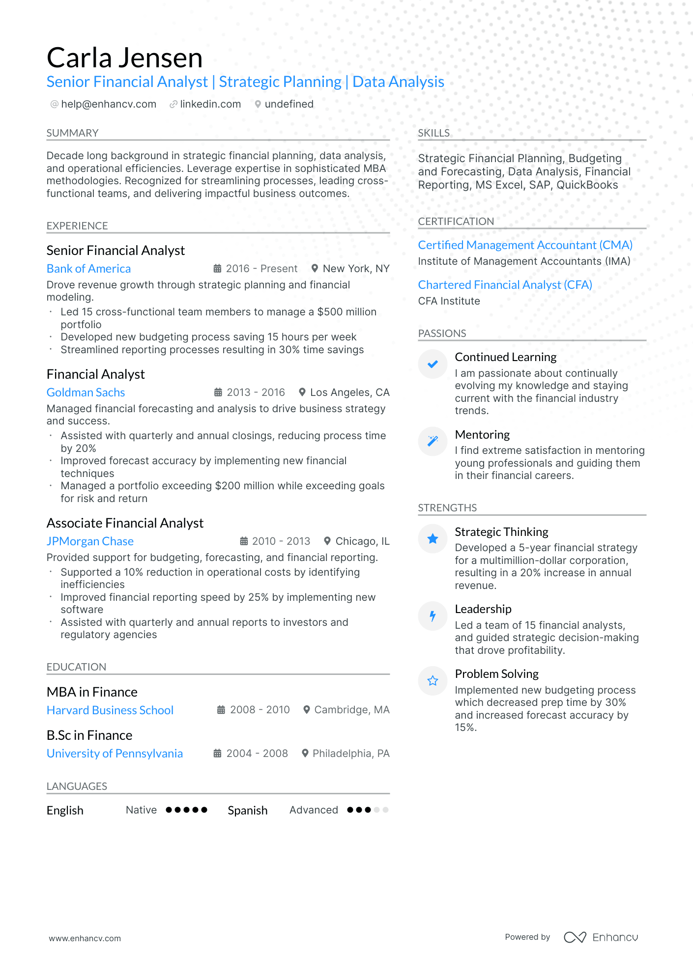 10 MBA Application Resume Examples & Guide for 2026