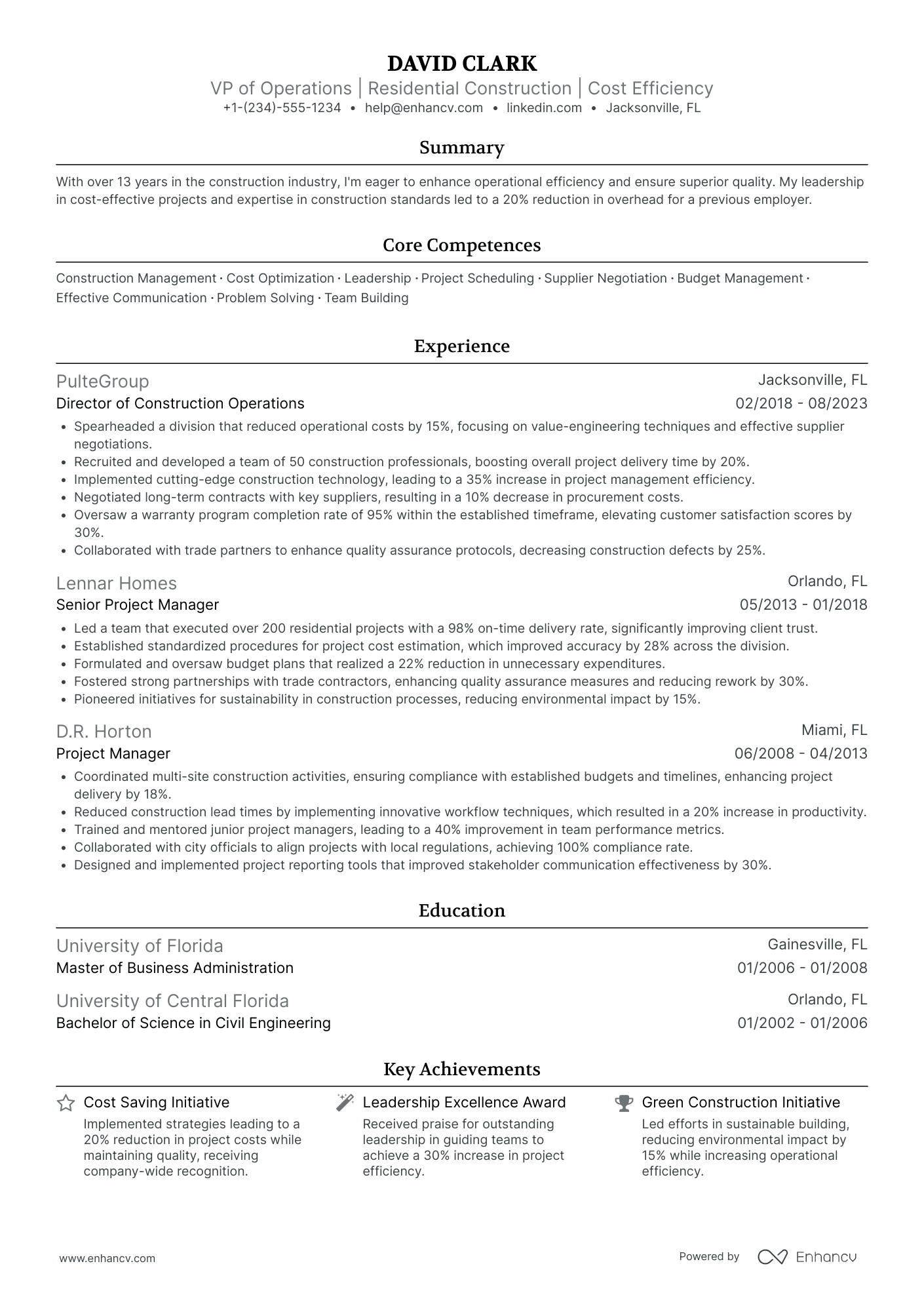 23 Chief Operating Officer (COO) Resume Examples & Guide for 2026