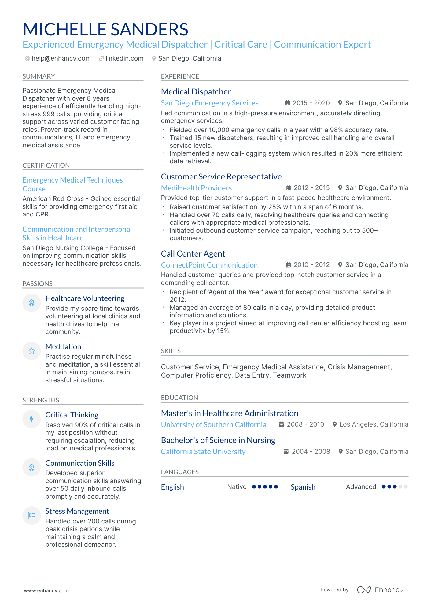 10 Emergency Dispatcher Resume Examples & Guide for 2026