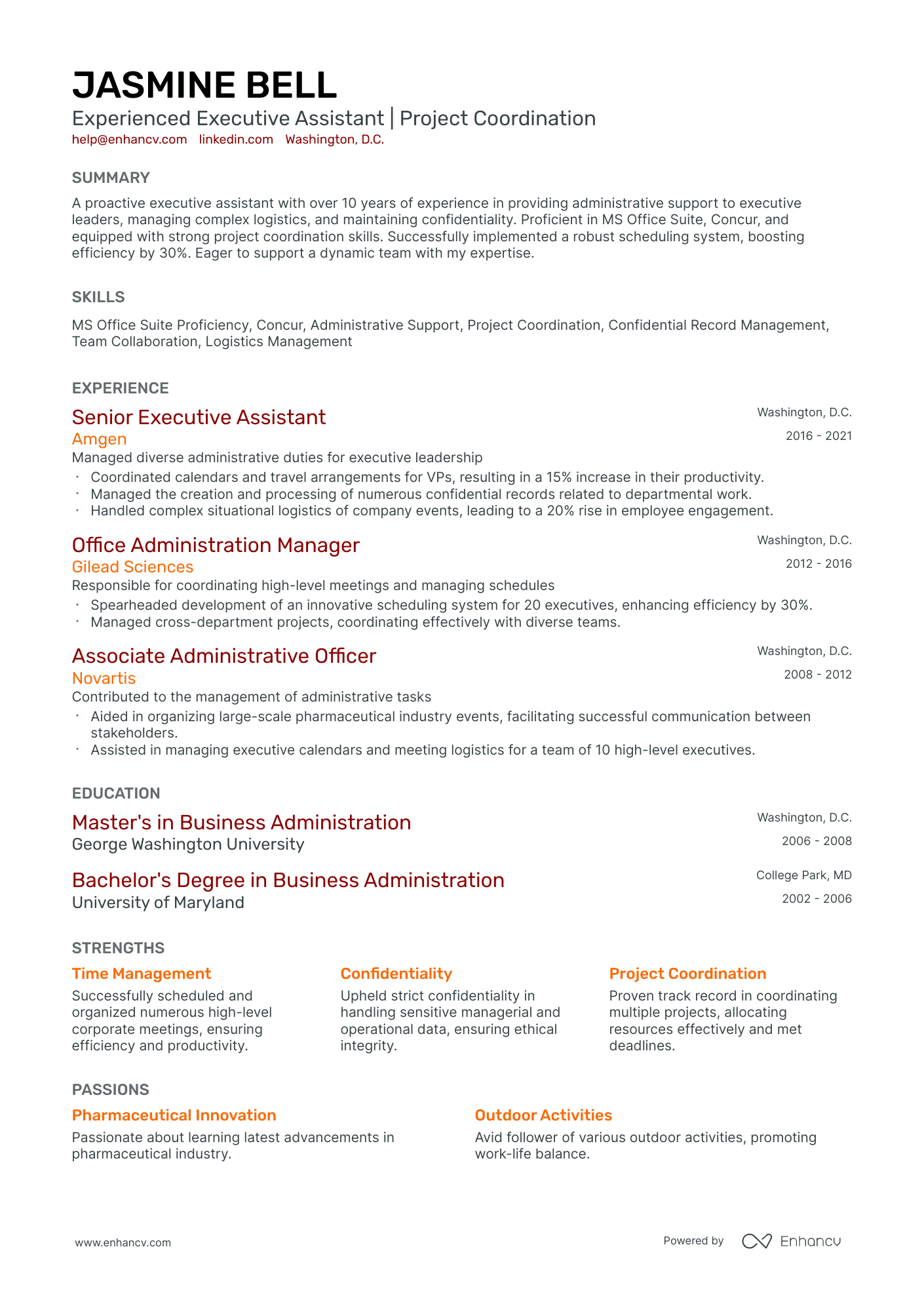 10 Senior Administrative Assistant Resume Examples & Guide for 2026