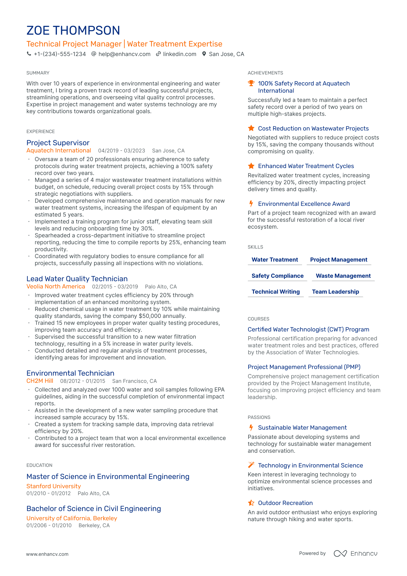 5 Environmental Consultant Resume Examples & Guide for 2024