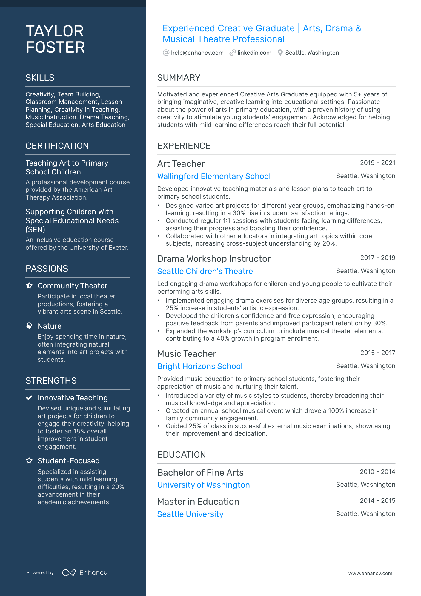 10 Musical Theatre Resume Examples, Templates & Guide for 2026