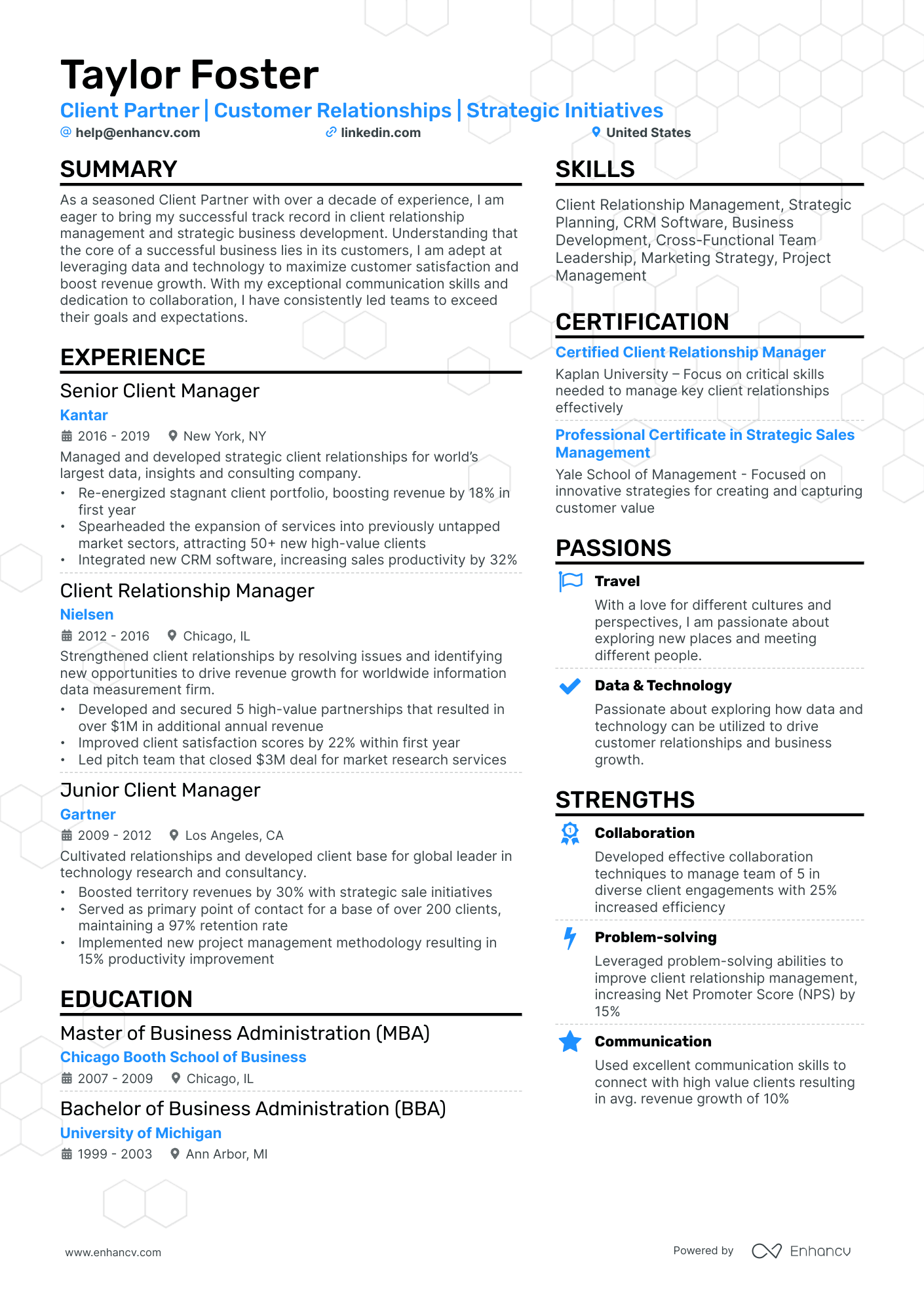 10 Client Partner Resume Examples & Guide for 2026