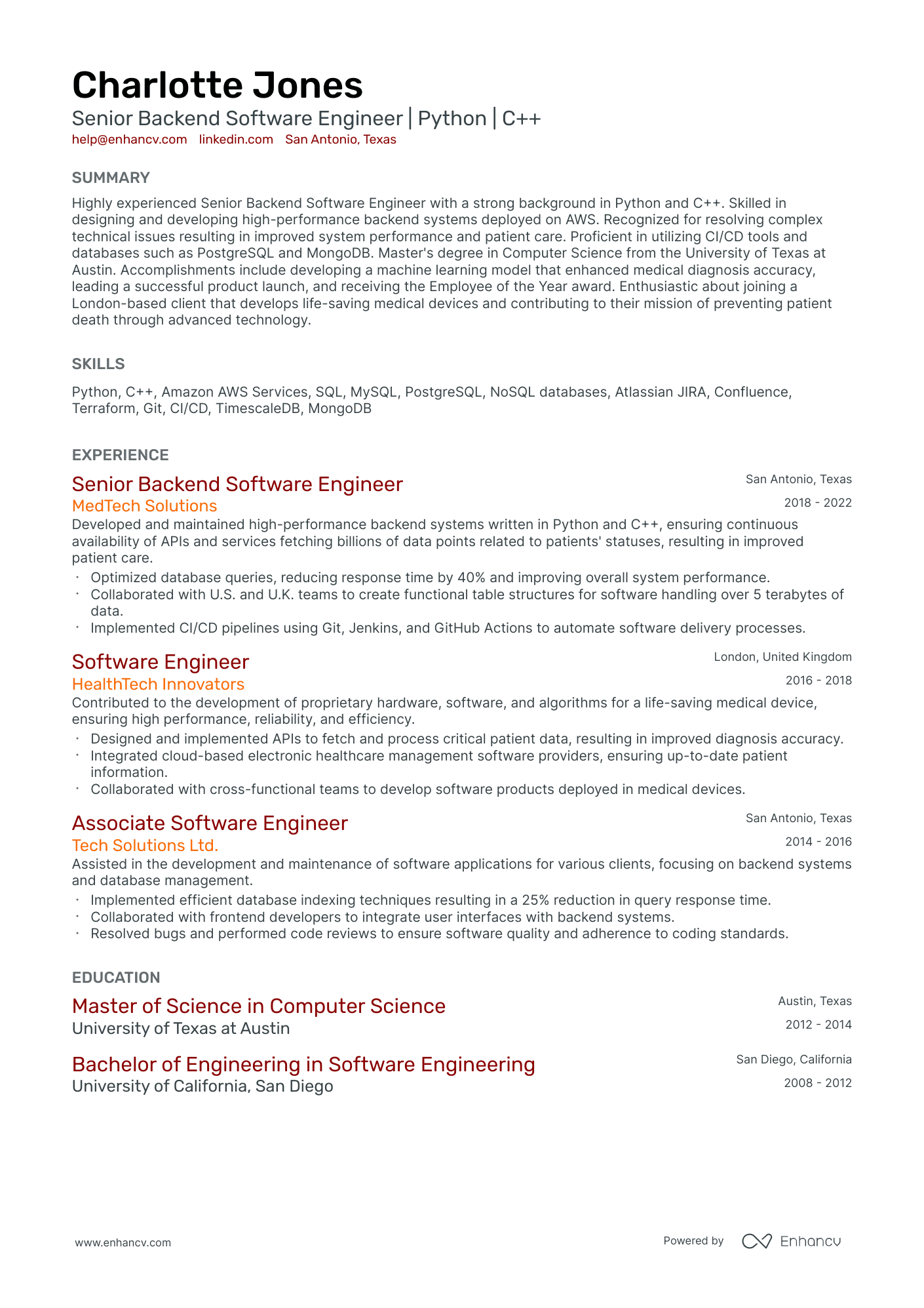 10 Senior Engineer Resume Examples & Guide for 2026