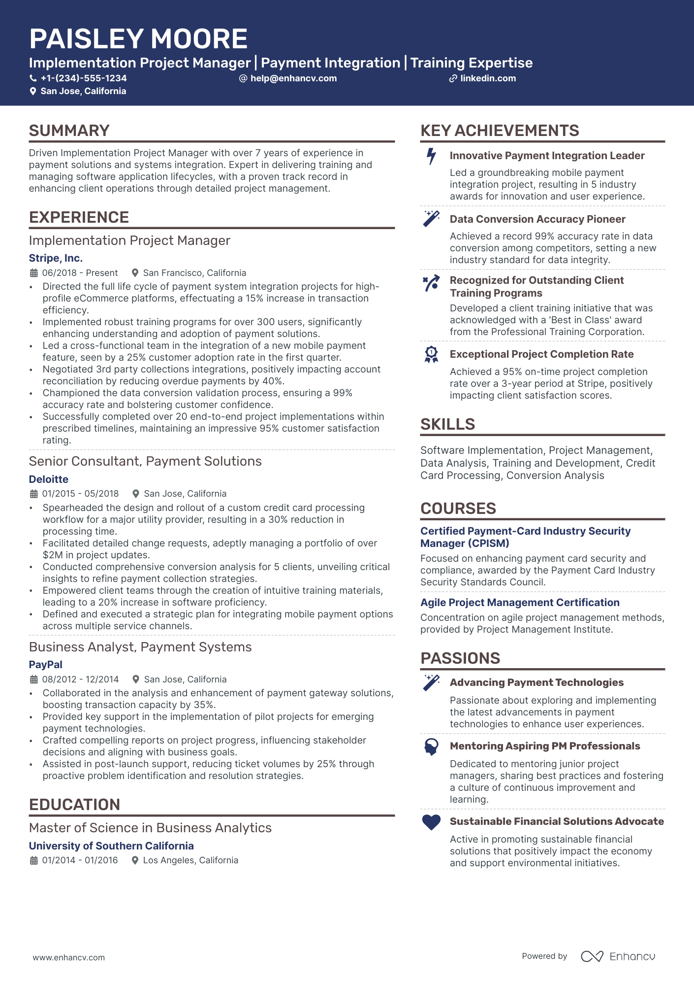 10 Implementation Project Manager Resume Examples & Guide for 2026
