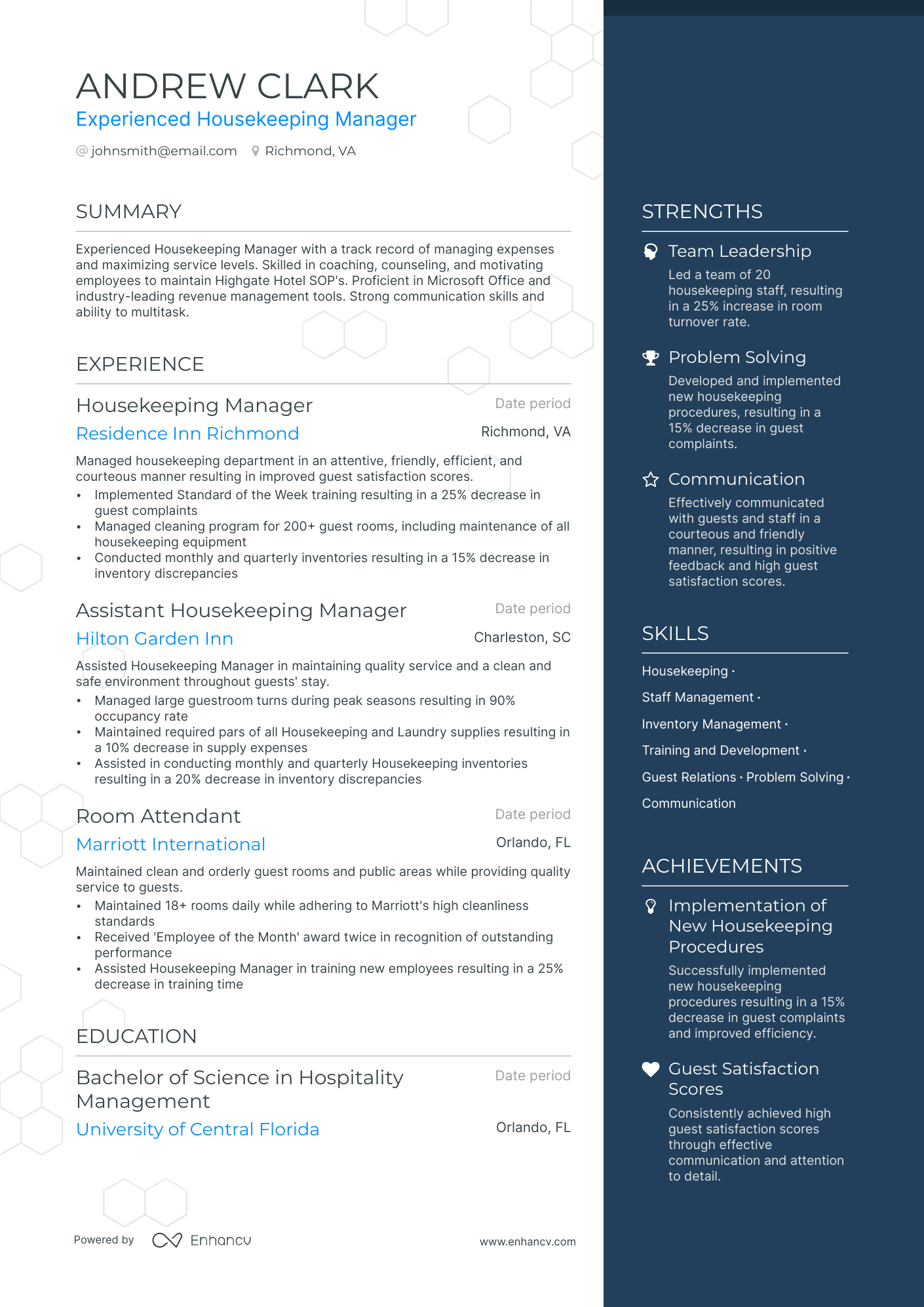 10 Hotel General Manager Resume Examples & Guide for 2024