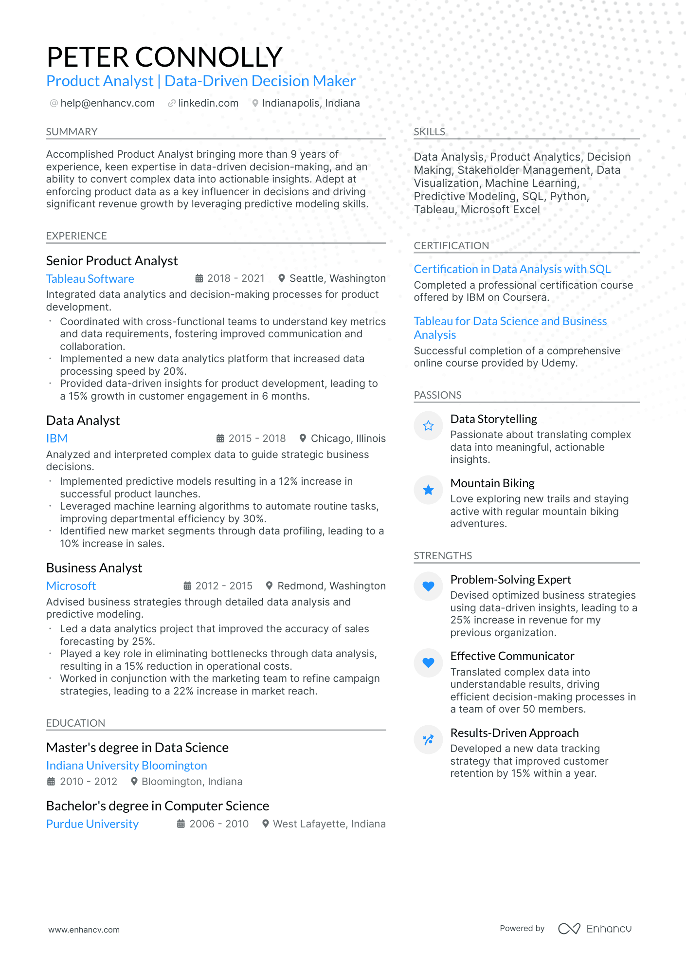 10 Product Analyst Resume Examples & Guide for 2026