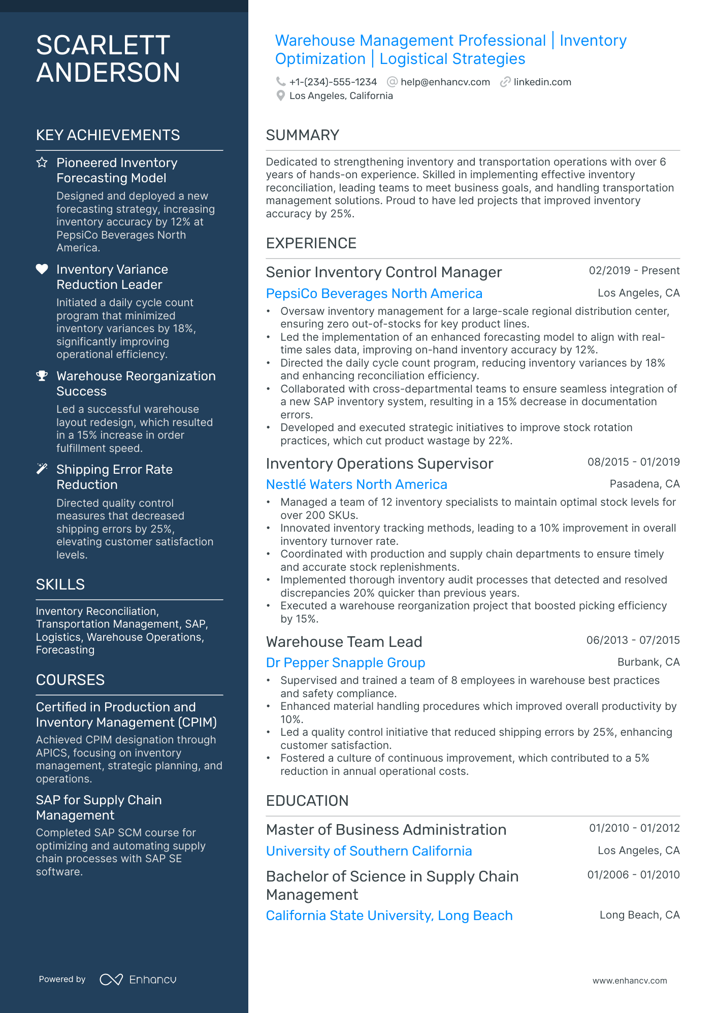 10 Transport Manager Resume Examples & Guide for 2025