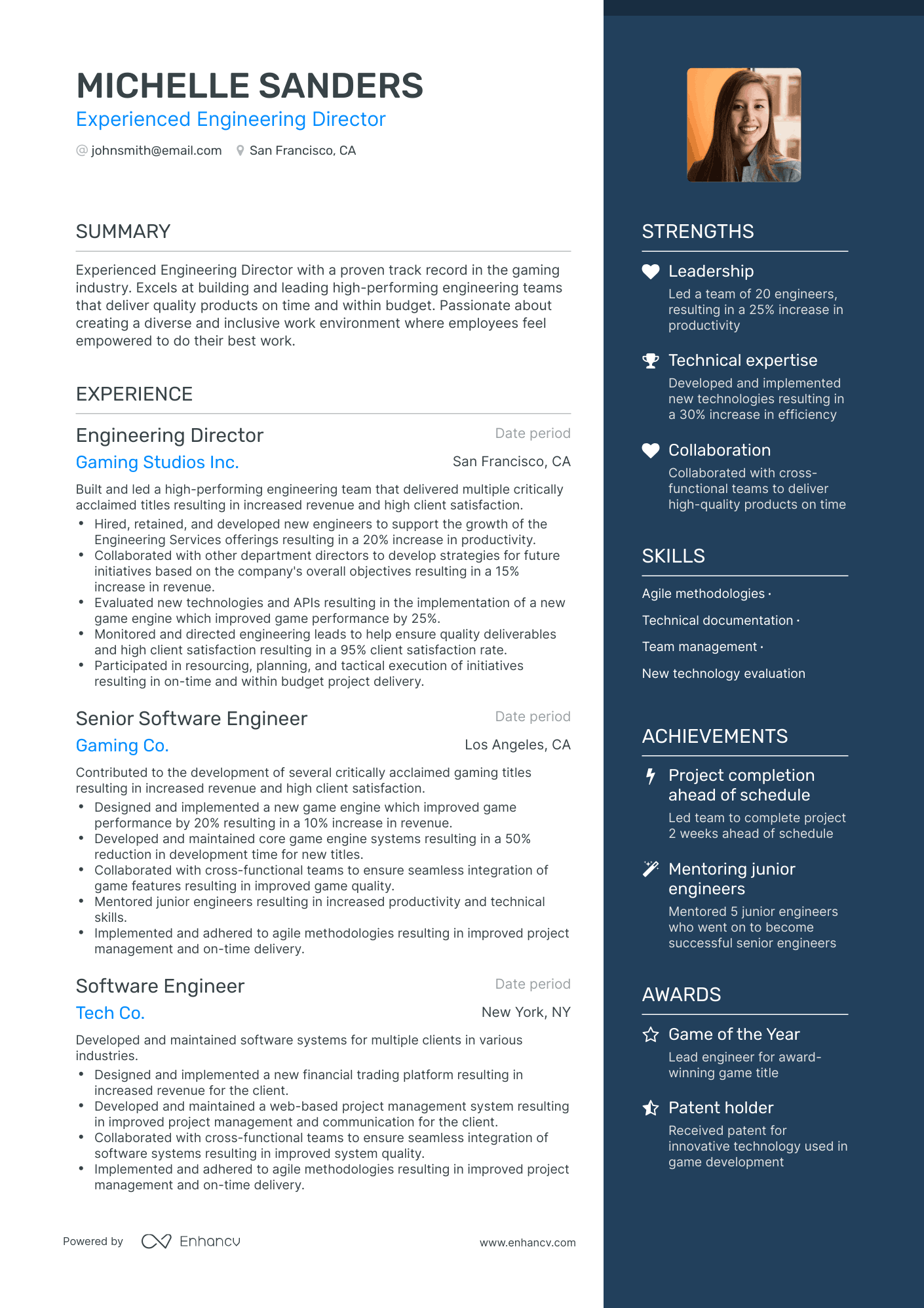 5 Director of Engineering Resume Examples & Guide for 2024