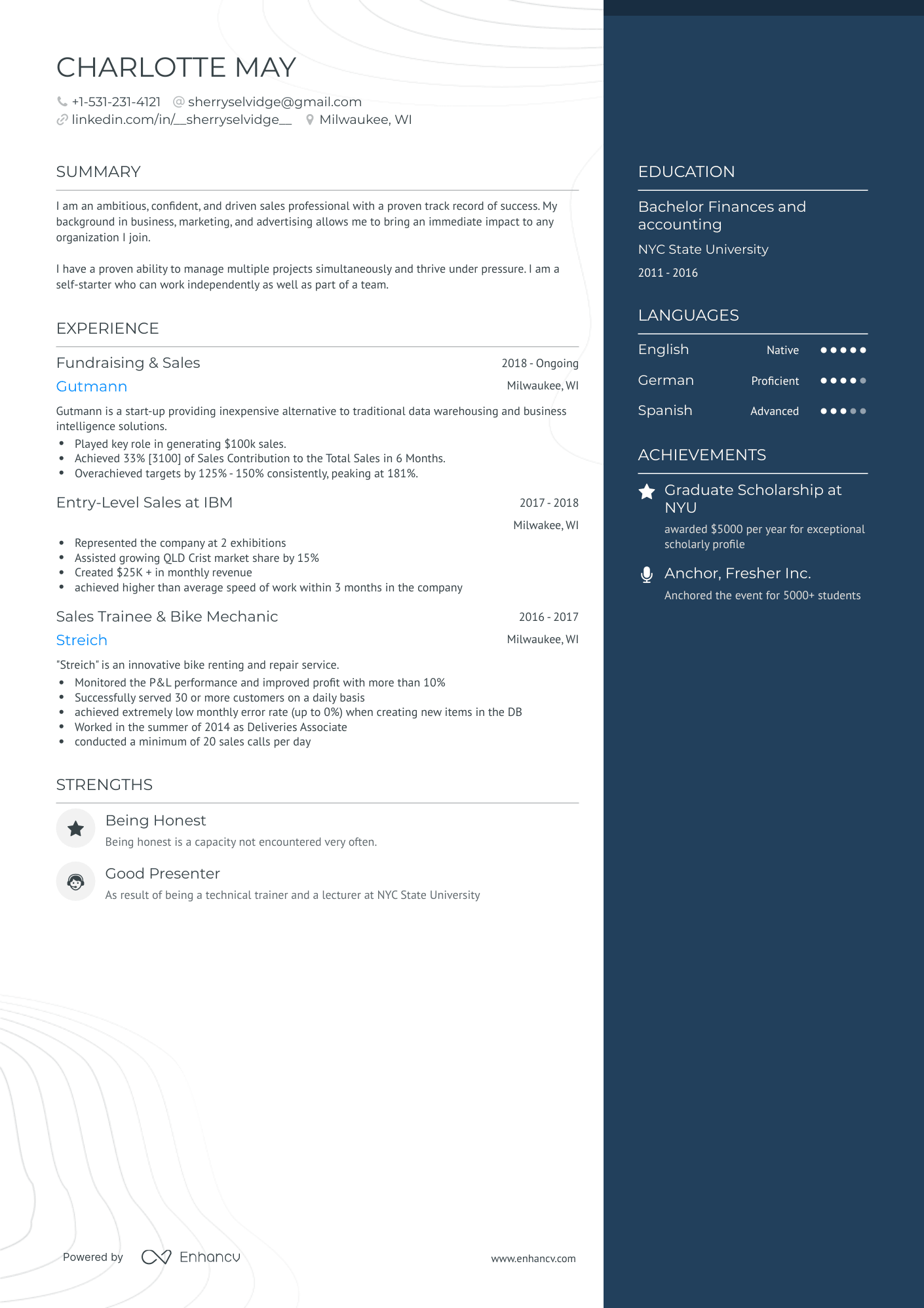 5 Entry Level Sales Resume Examples & Guide for 2023