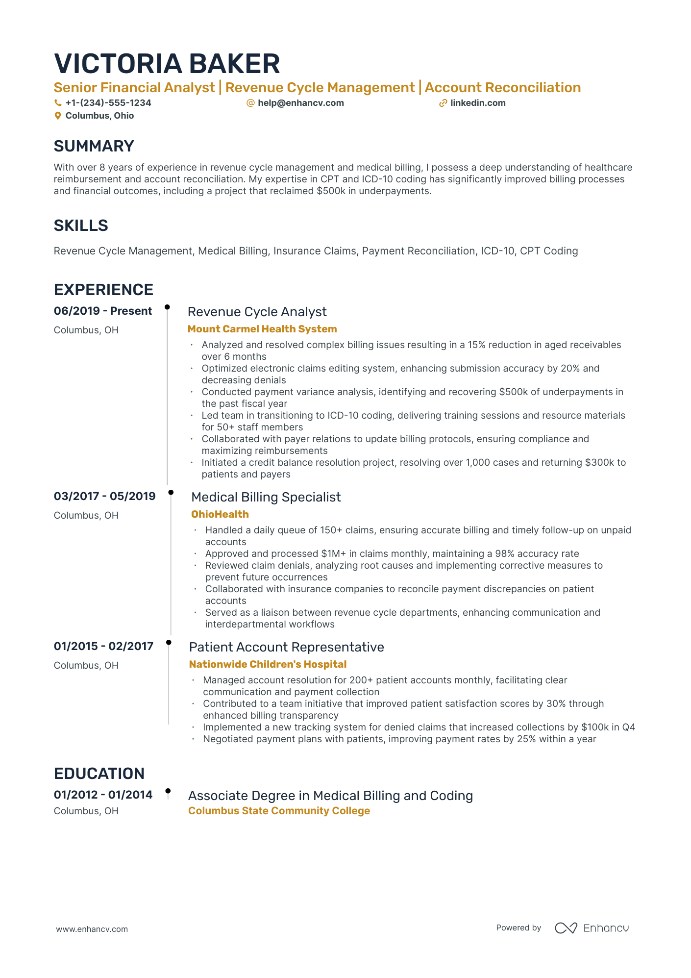 10 Financial Representative Resume Examples & Guide for 2026