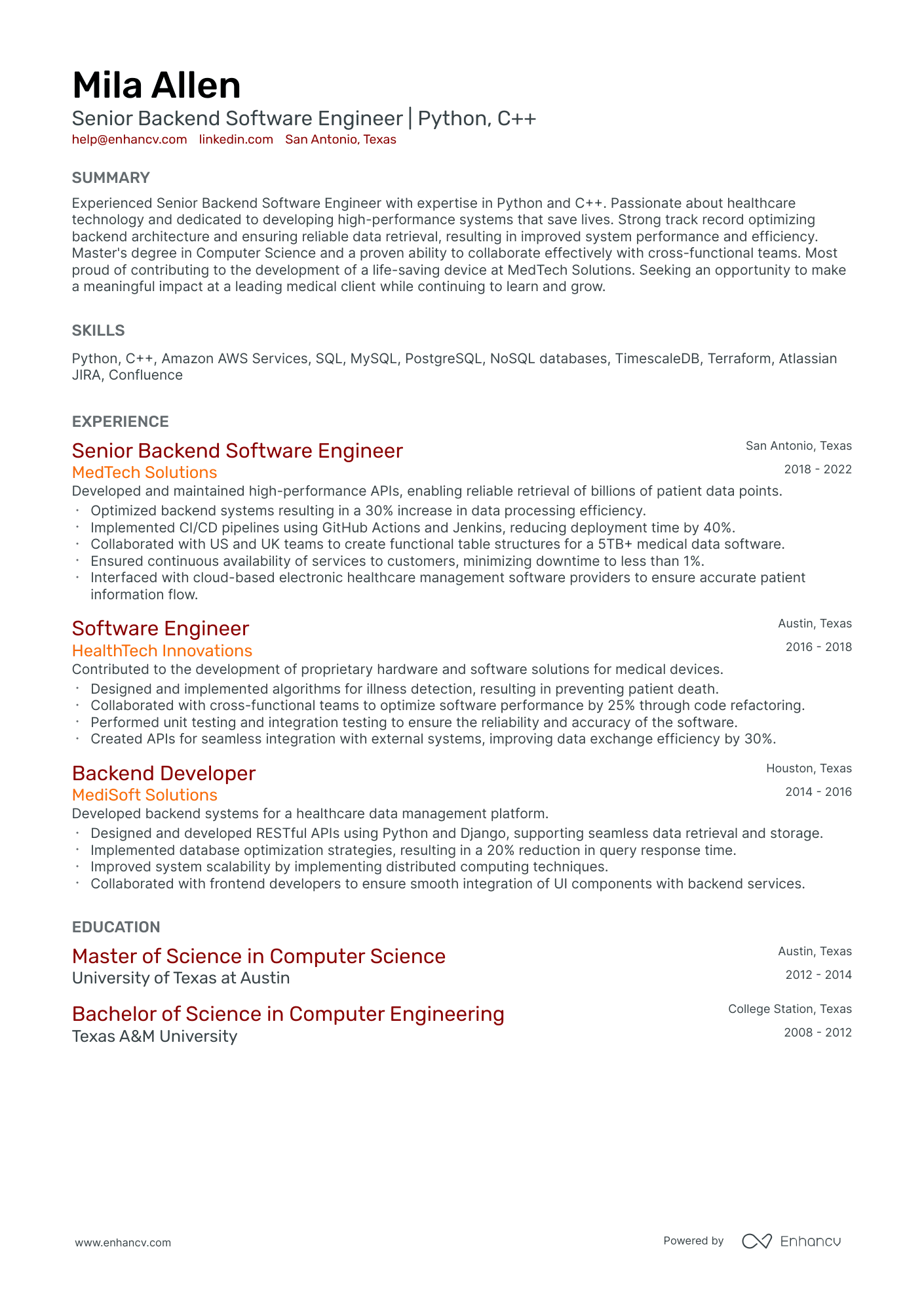 10 AWS Solutions Architect Resume Examples & Guide for 2026