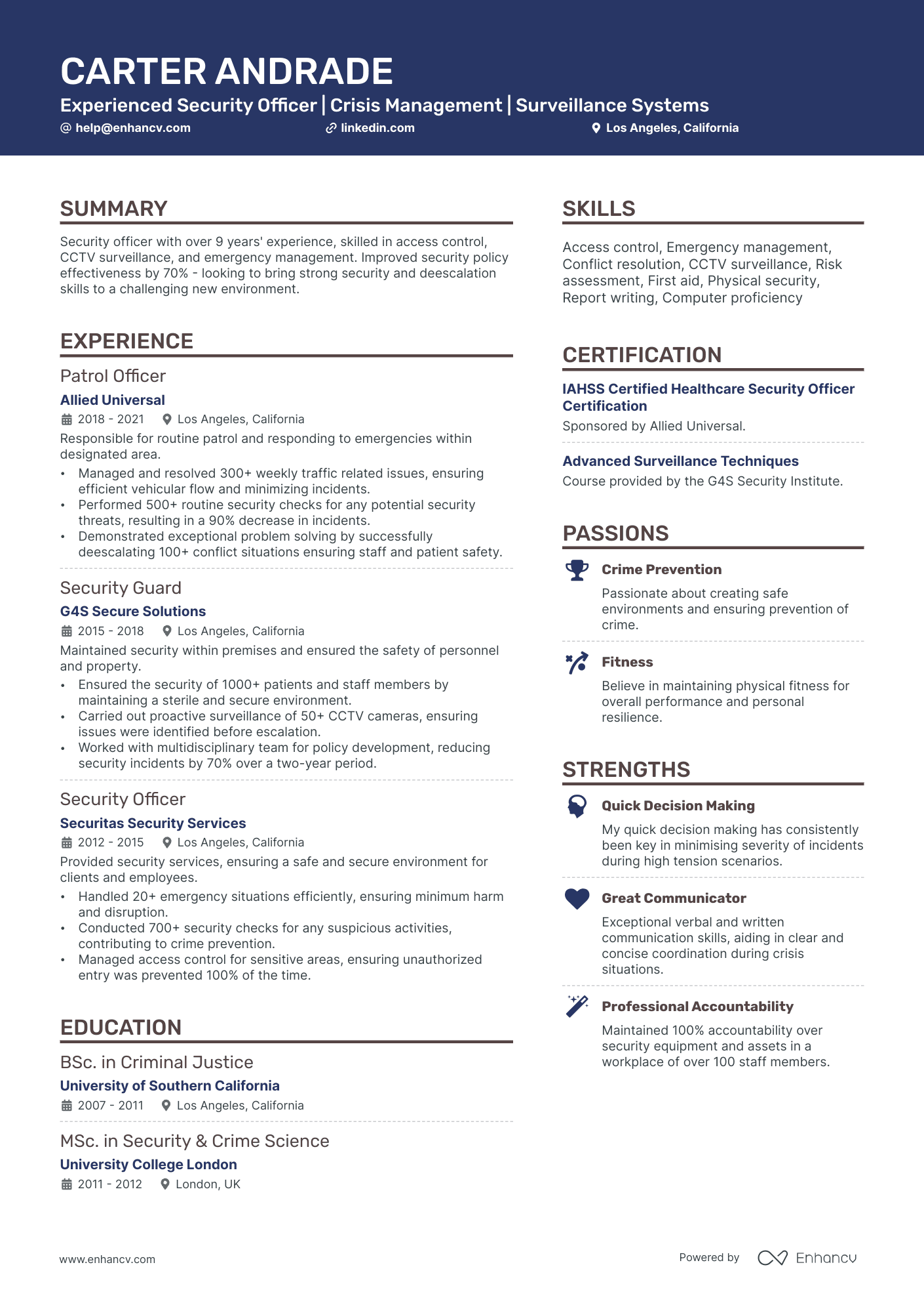 10 Public Safety Officer Resume Examples & Guide for 2026