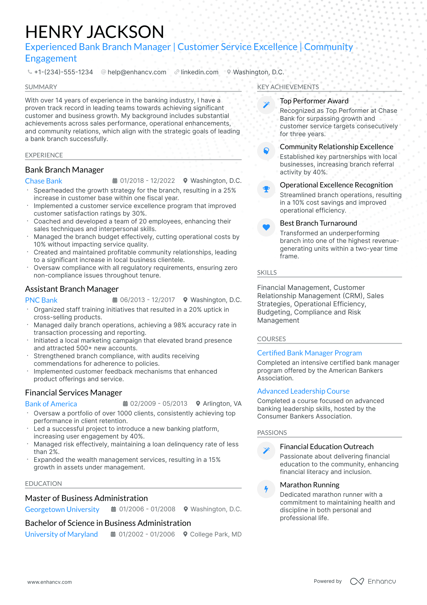 10 Bank Branch Manager Resume Examples & Guide for 2026