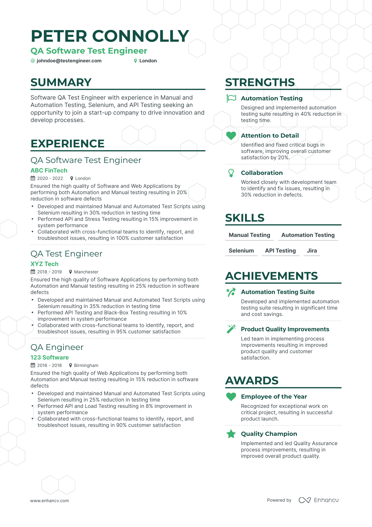 5 Software QA Engineer Resume Examples & Guide for 2024