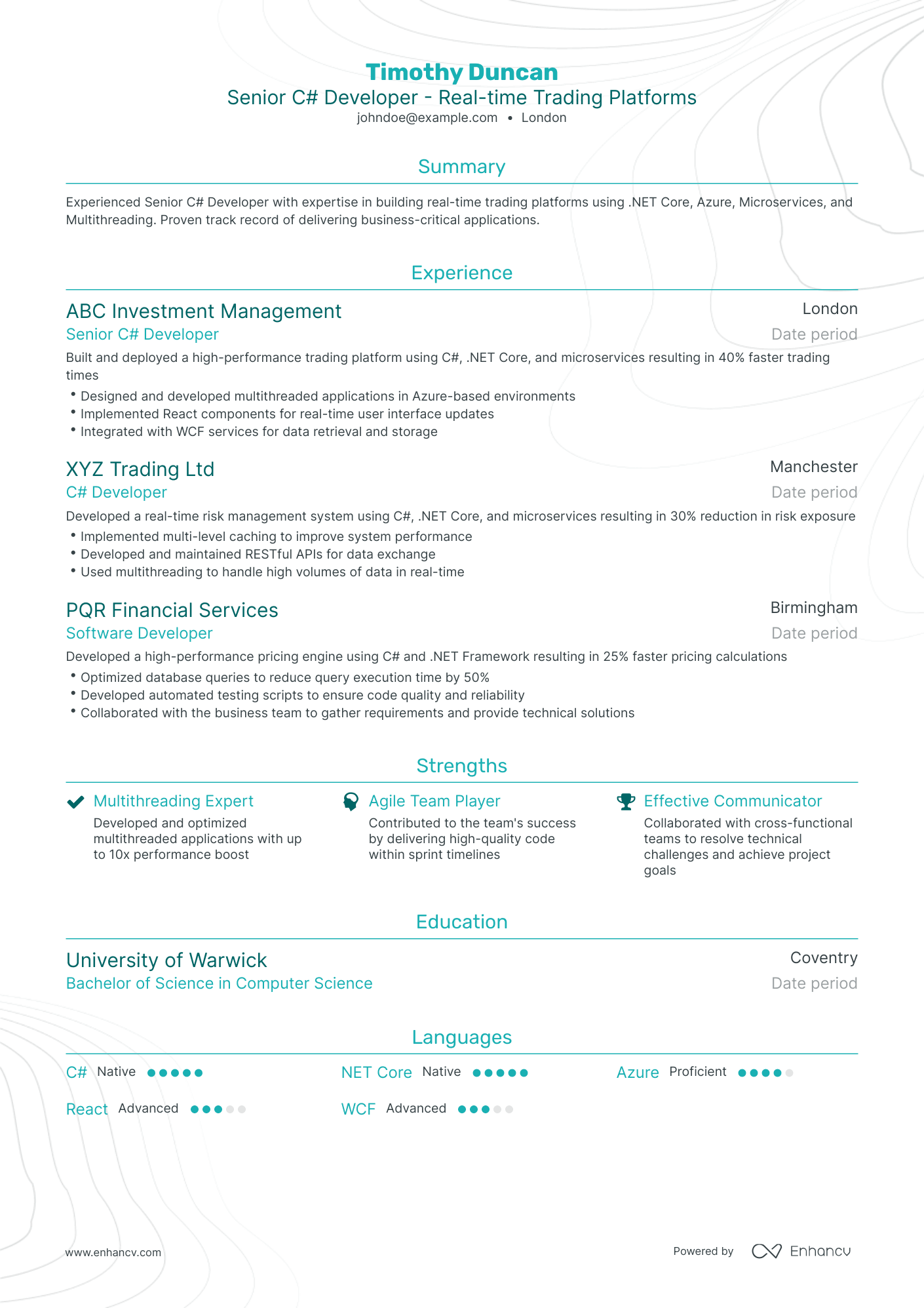 5 C Developer Resume Examples & Guide for 2024