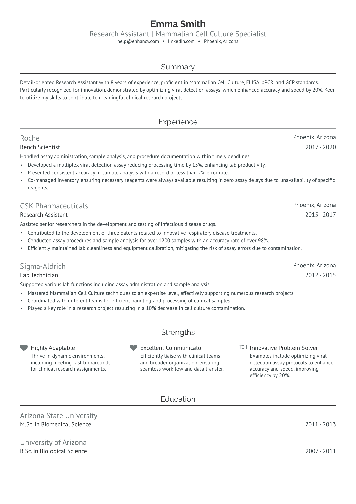 24 Research Assistant Resume Examples & Guide for 2025