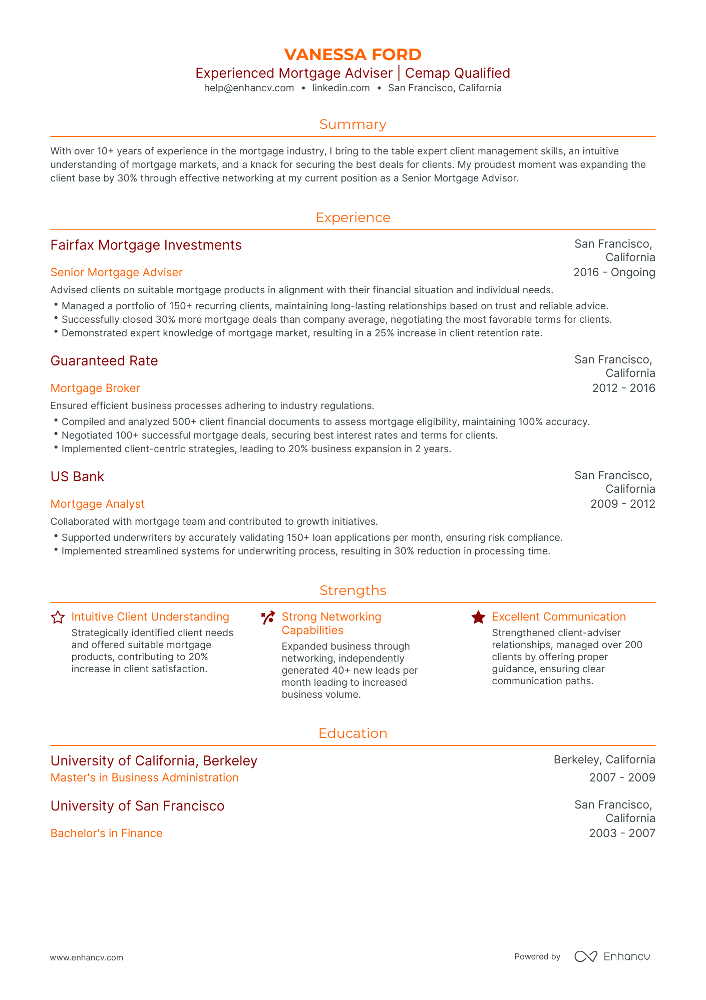 5 Mortgage Broker Resume Examples & Guide for 2024