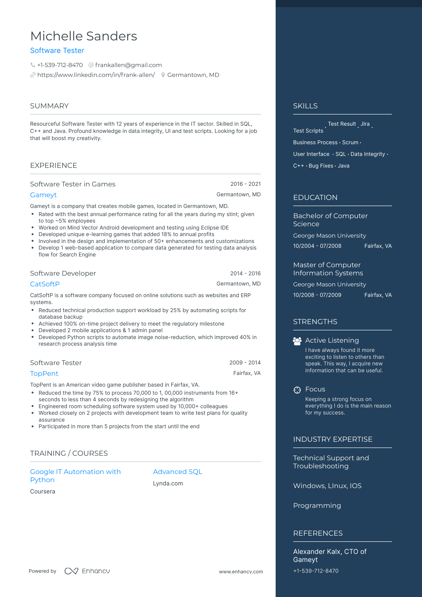 5 Software Tester Resume Examples & Guide for 2023