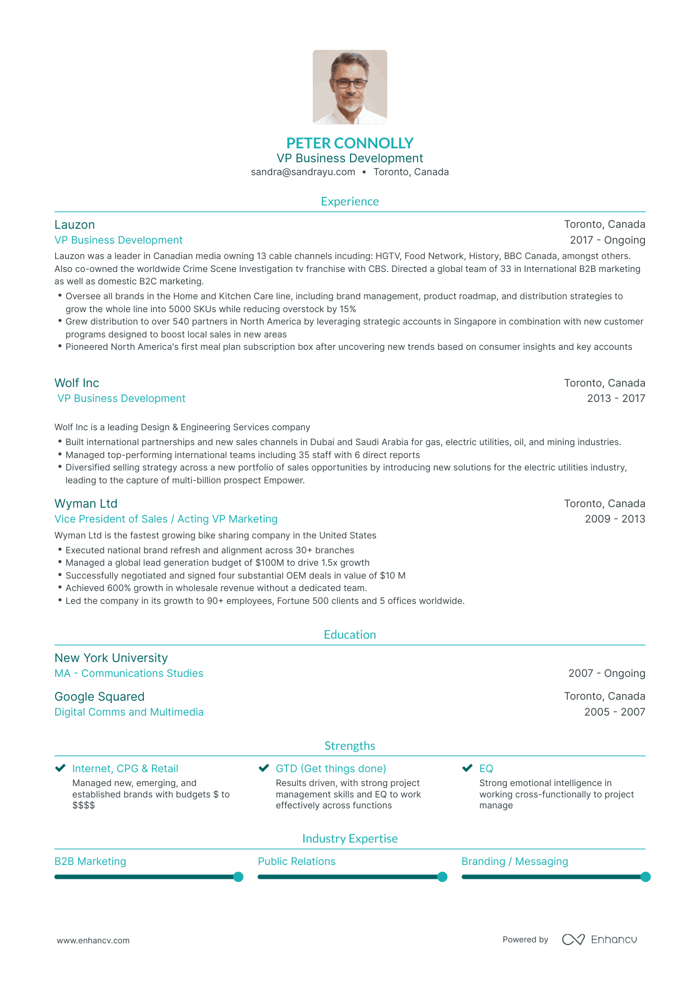 5 VP Business Development Resume Examples & Guide for 2024