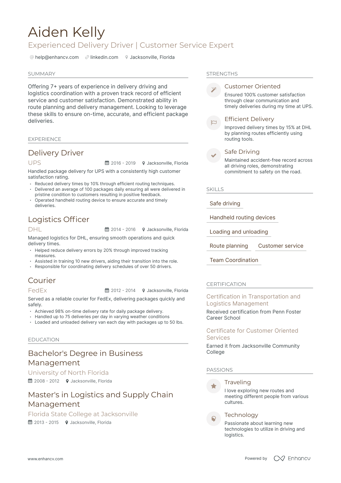 5 Amazon Delivery Driver Resume Examples & Guide for 2023