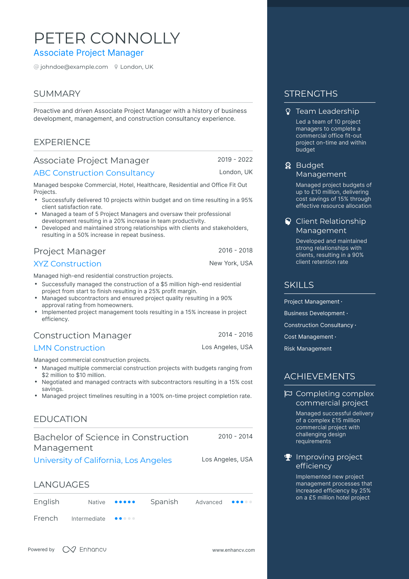 5 Associate Project Manager Resume Examples & Guide for 2024