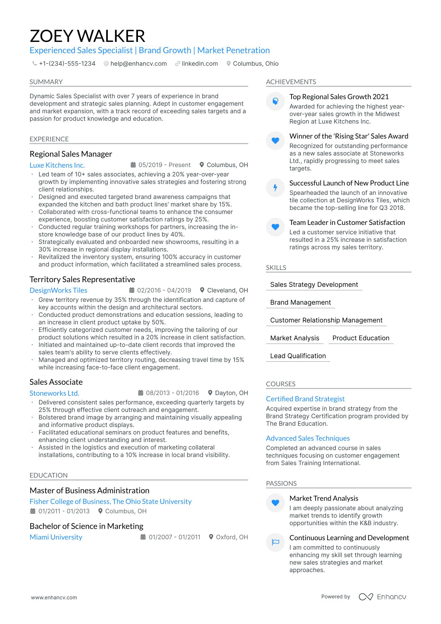 5 Sales Promoter Resume Examples & Guide for 2024