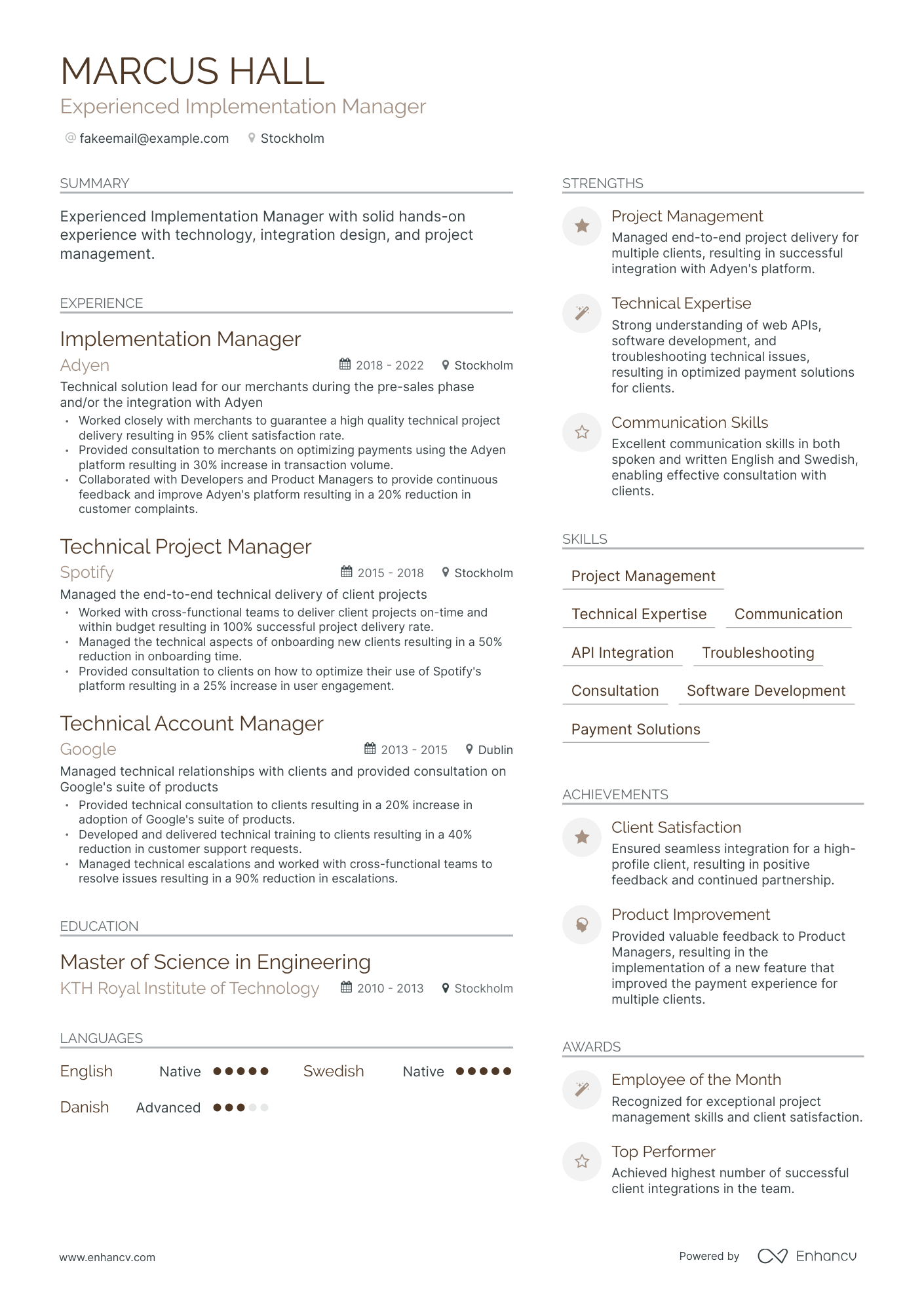 3 Implementation Manager Resume Examples & Guide for 2023
