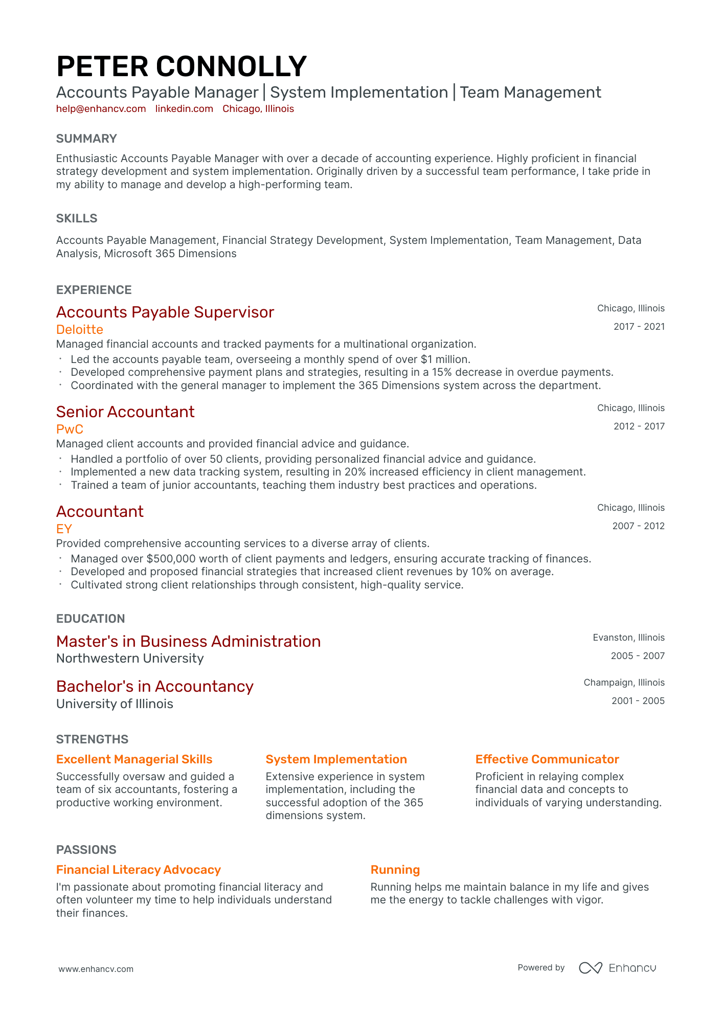 10 Accounts Payable Manager Resume Examples & Guide for 2025