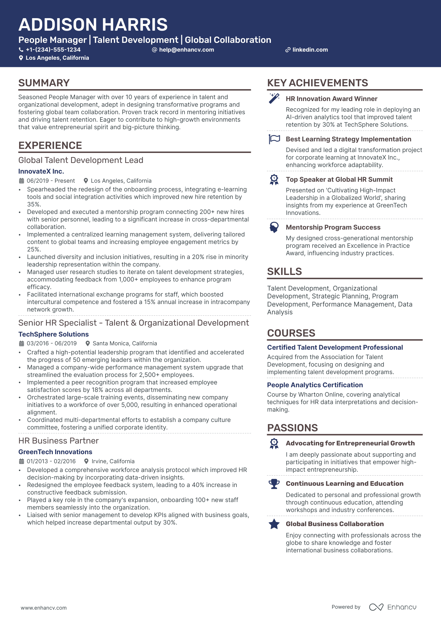 10 People Manager Resume Examples & Guide for 2026