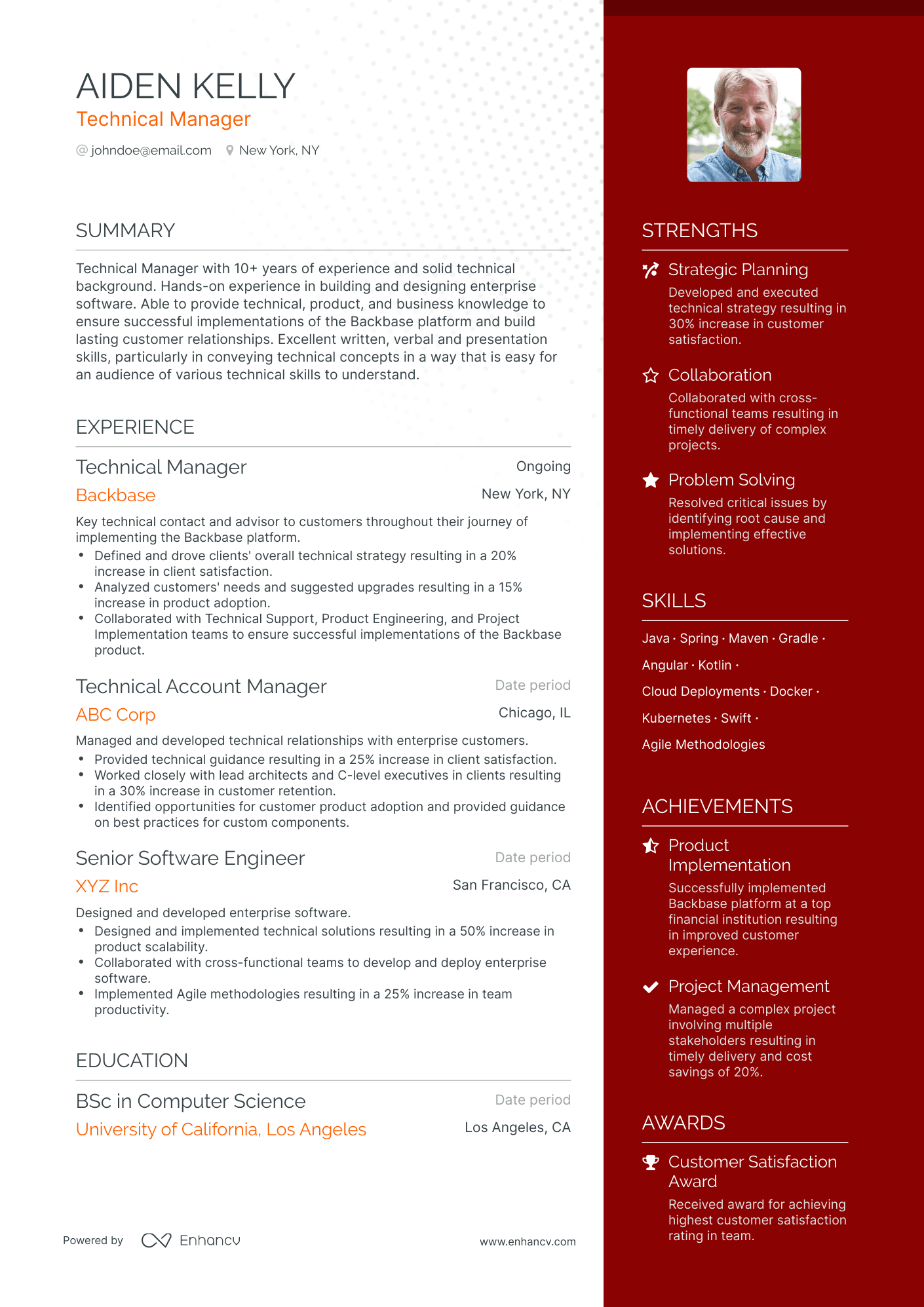5 Technical Manager Resume Examples & Guide for 2023