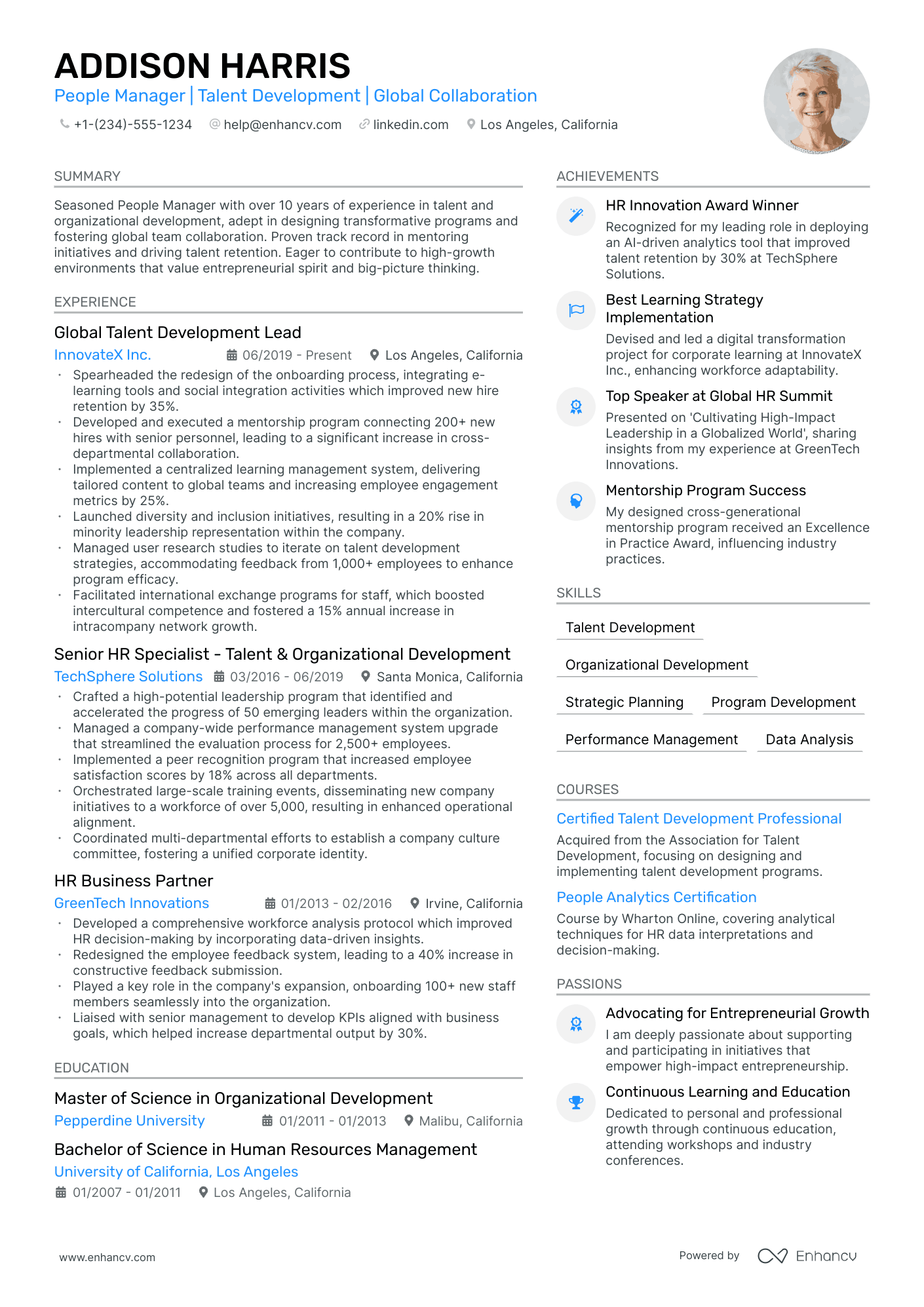 5 People Manager Resume Examples & Guide for 2024
