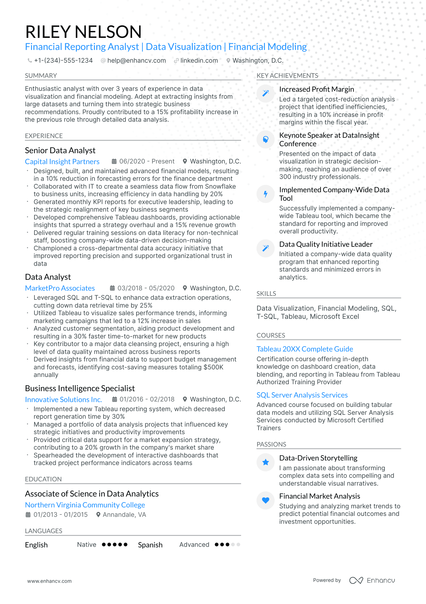 10 Financial Reporting Analyst Resume Examples & Guide for 2026