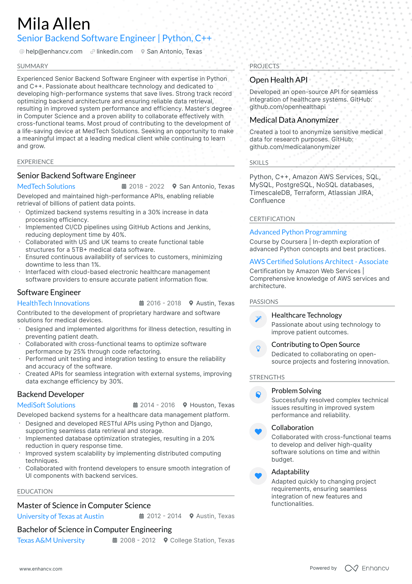 10 AWS Solutions Architect Resume Examples & Guide for 2026