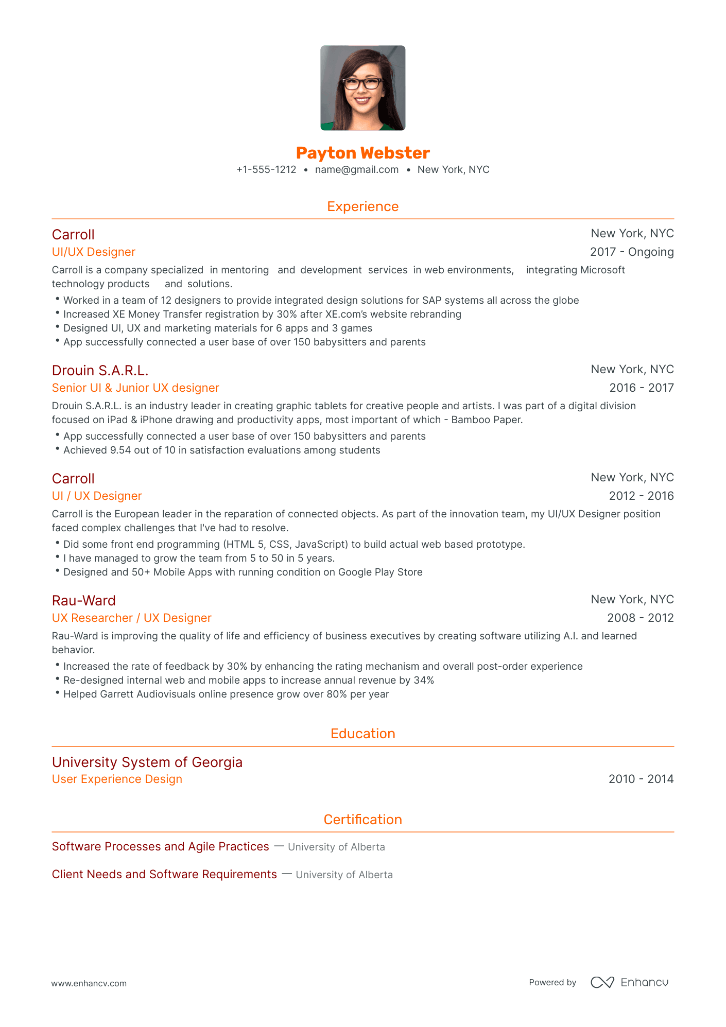 5 UI Designer Resume Examples & Guide for 2024