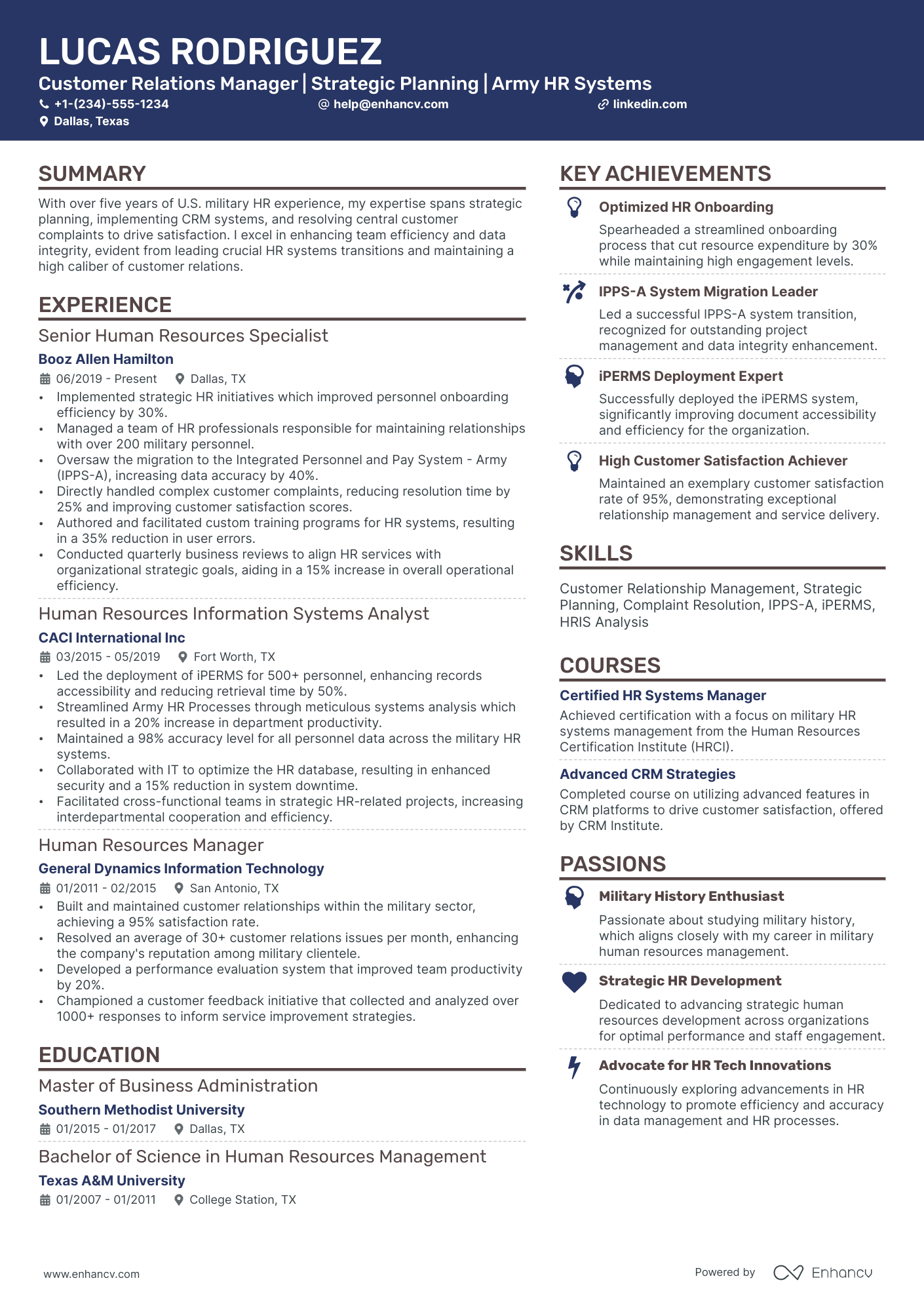 10 Customer Relations Manager Resume Examples & Guide for 2025