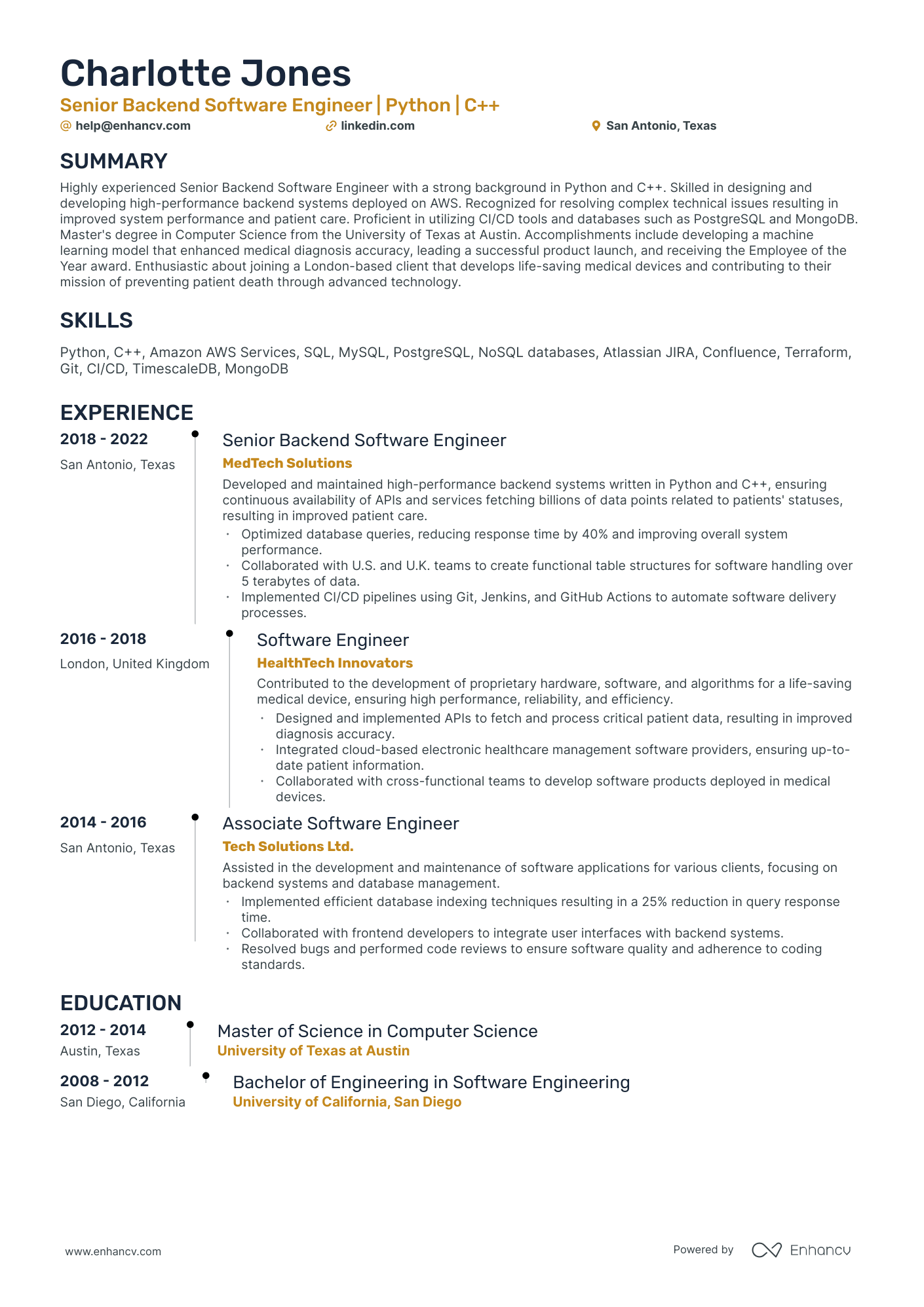 10 Senior Engineer Resume Examples & Guide for 2026