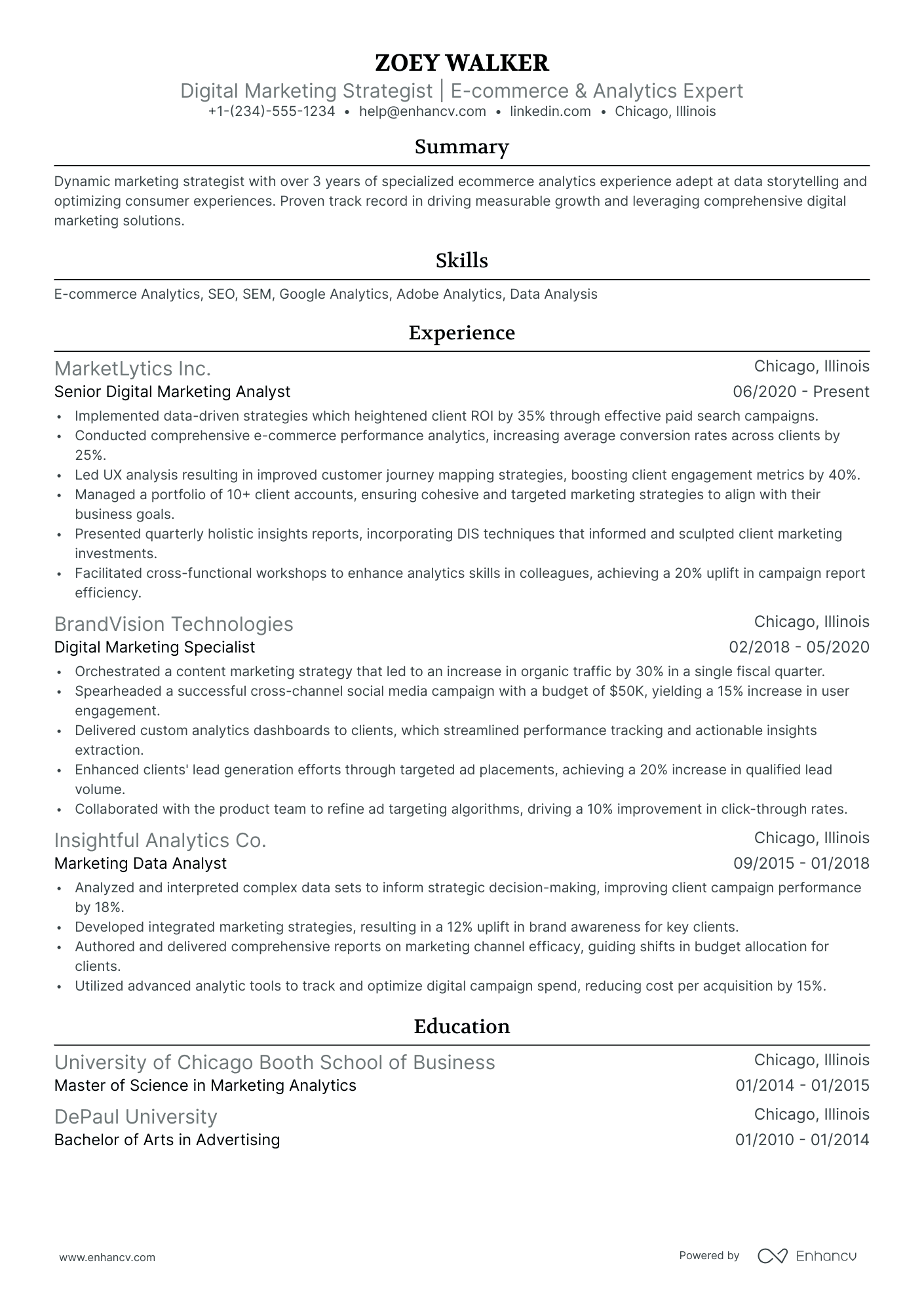 10 Ecommerce Marketing Resume Examples & Guide for 2026