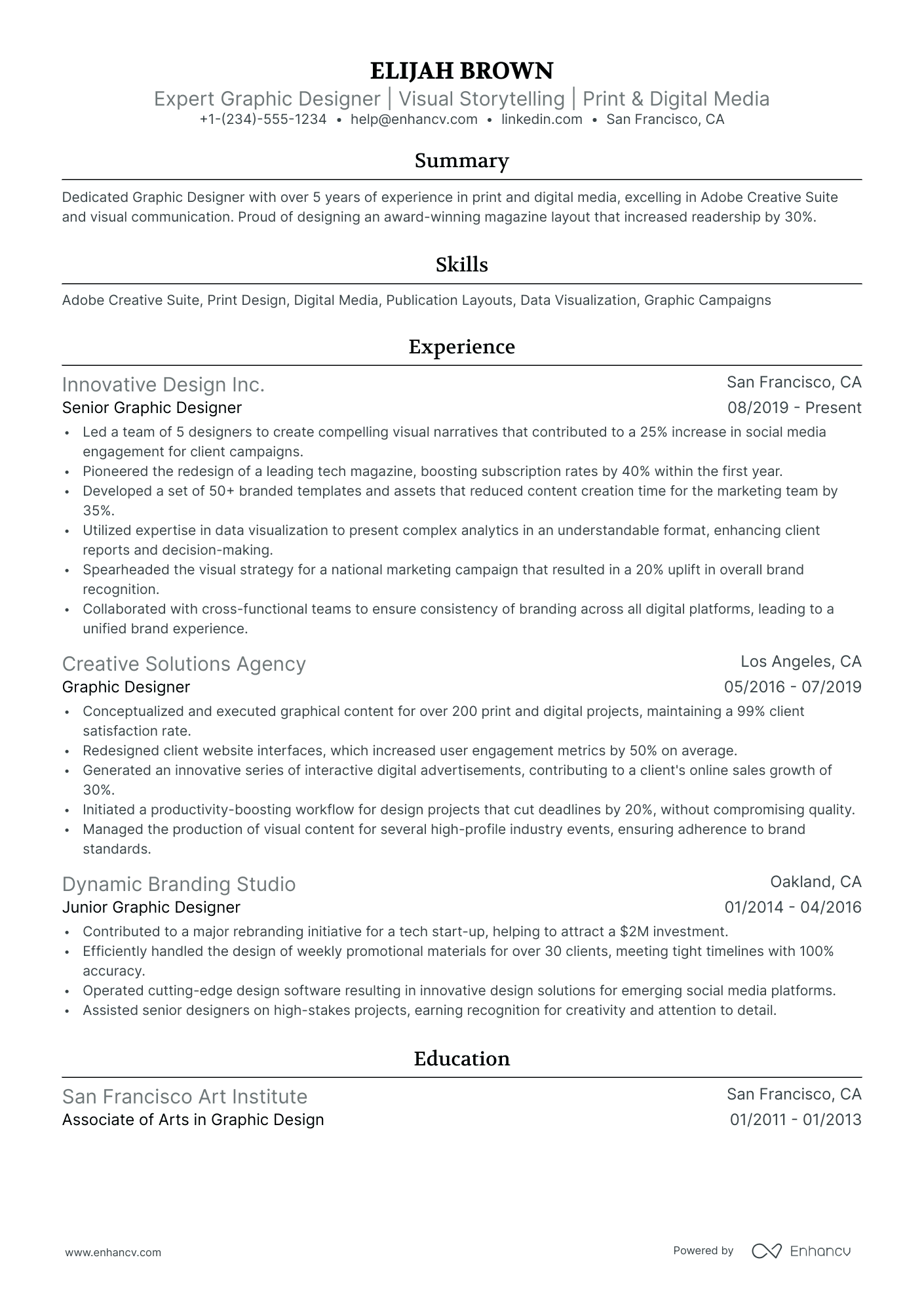 10 Magazine Designer Resume Examples & Guide for 2026