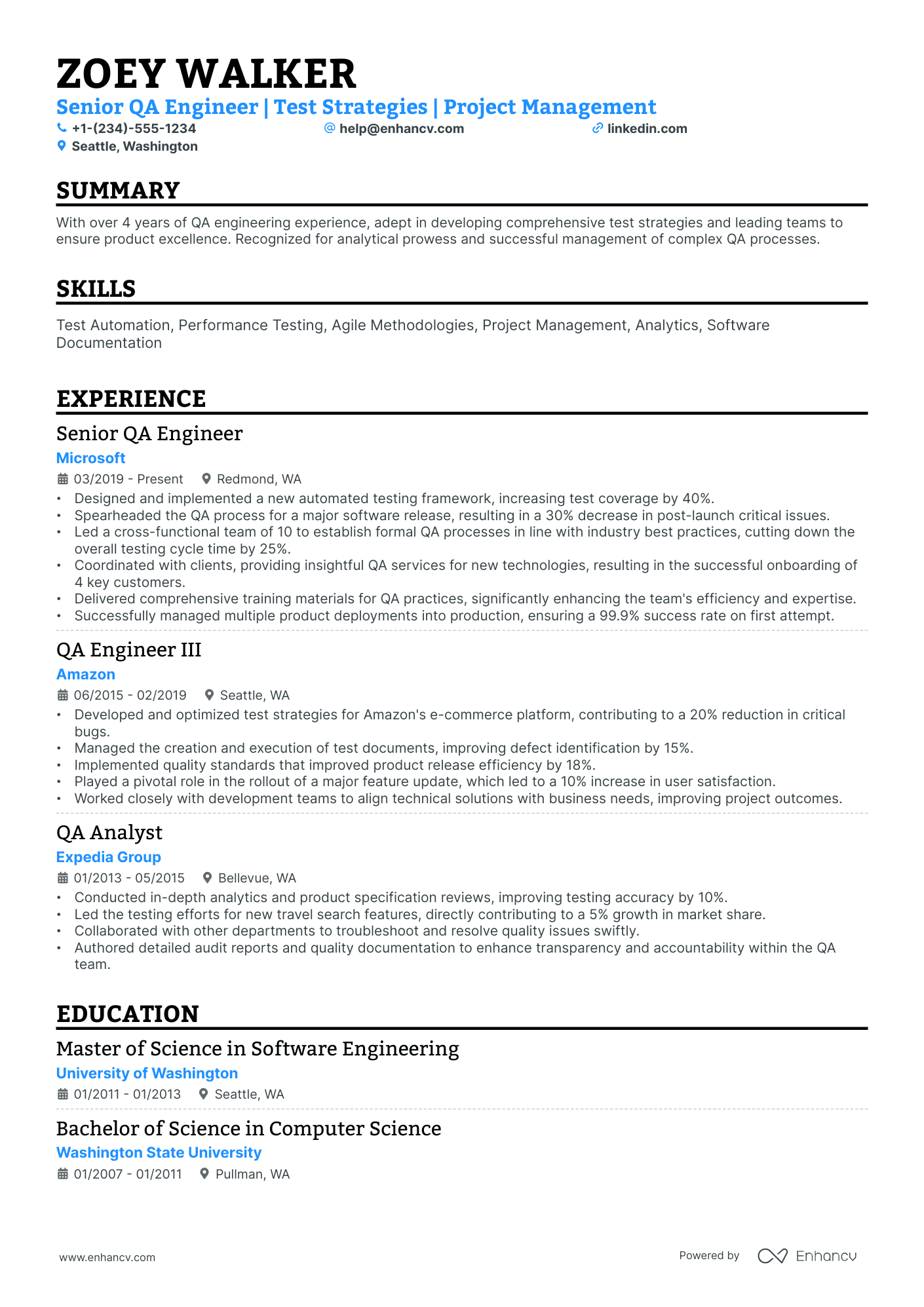 10 QA Manager Resume Examples & Guide for 2026